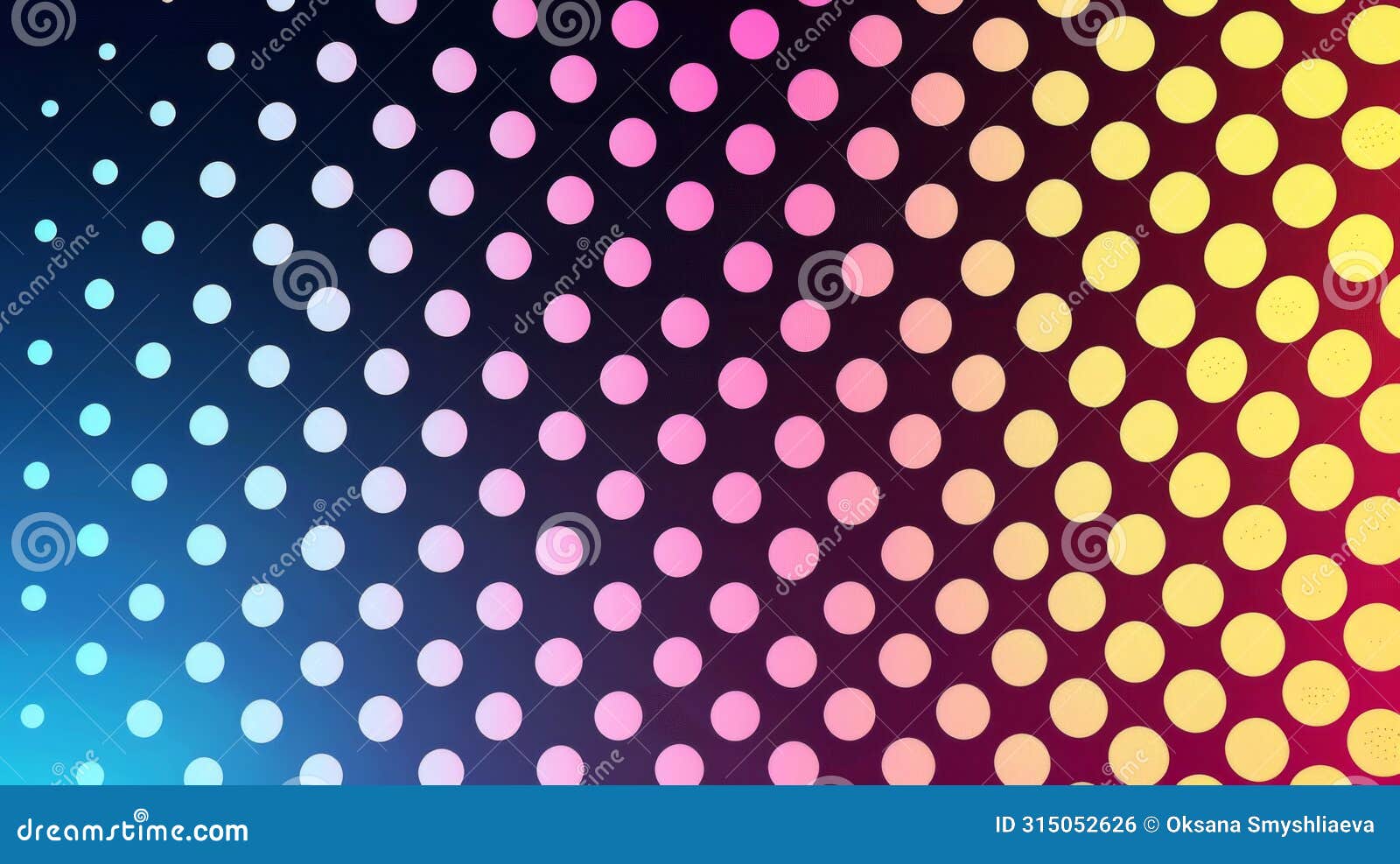 Colorful Gradient Dots Background with Glowing Effect Stock Photo ...