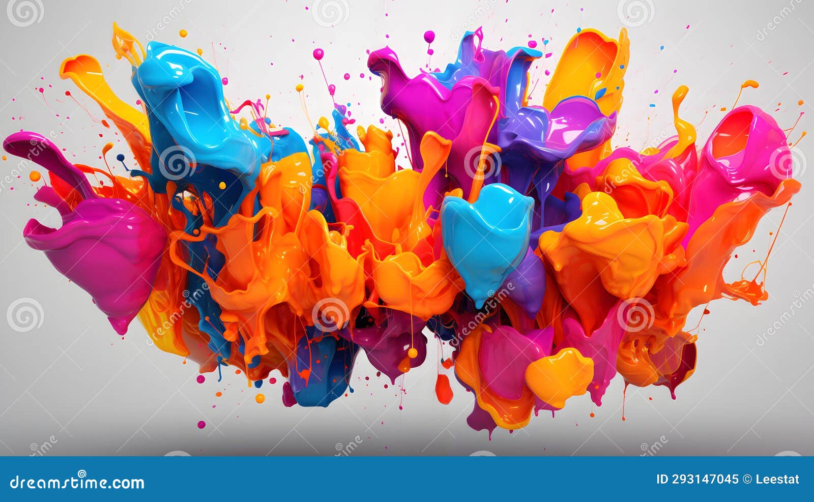 Colorful Gradient Explosion: a Dynamic Splash of Vibrant Hues Stock ...