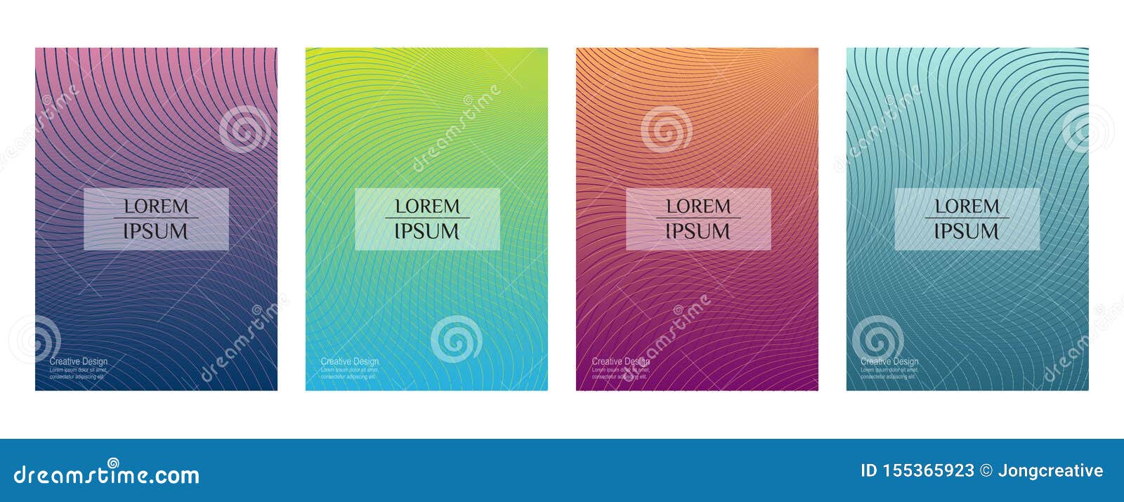 Colorful Gradient Minimal Geometric Line Pattern Background Cover ...