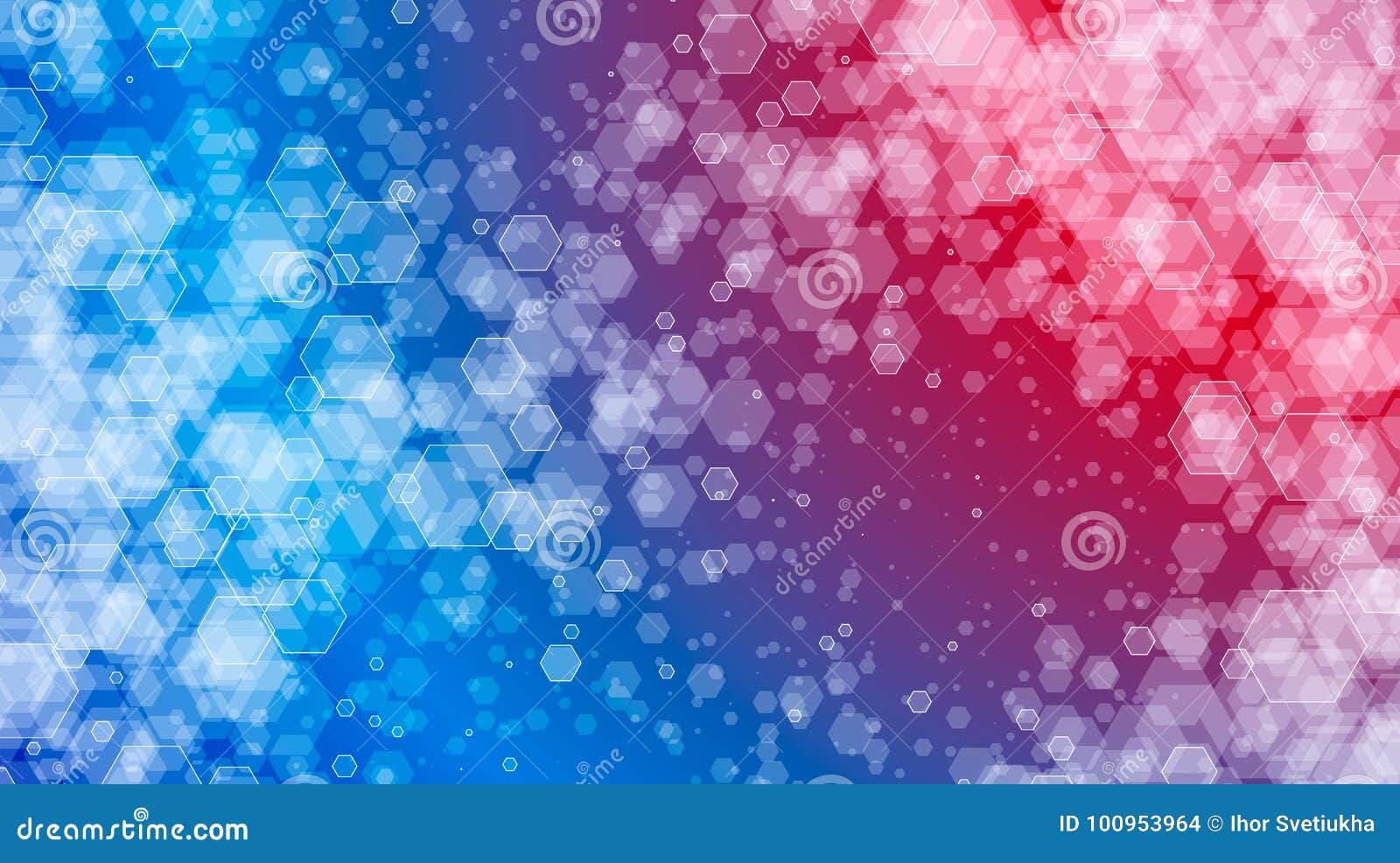 Colorful Gradient Red and Blue Geometric Background. Vector Stock ...