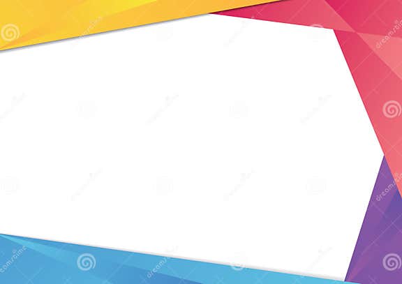 Colorful Triangle Frame Border Stock Vector - Illustration of colorful ...