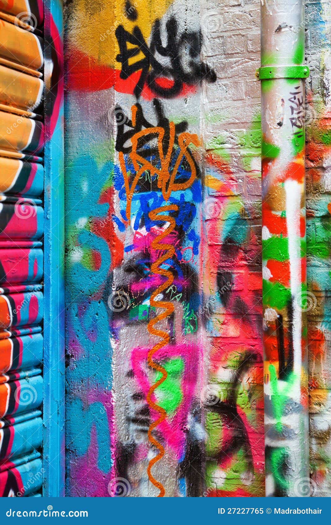 Colorful graffiti stock image. Image of painting, urban - 27227765