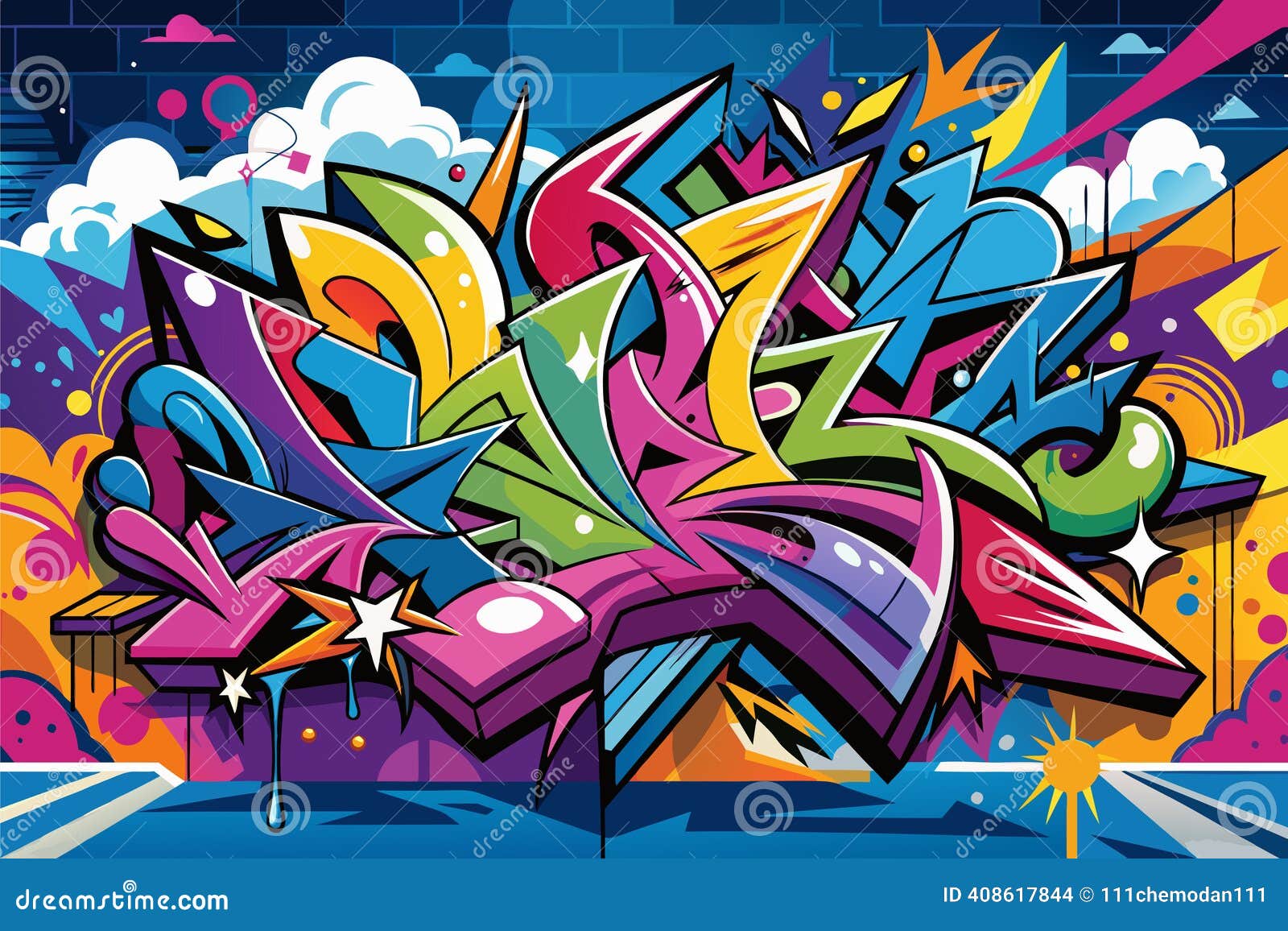 Colorful Graffiti On Wall , Graffiti Wall Abstract Background ,graffiti Artwork , Graffiti ...