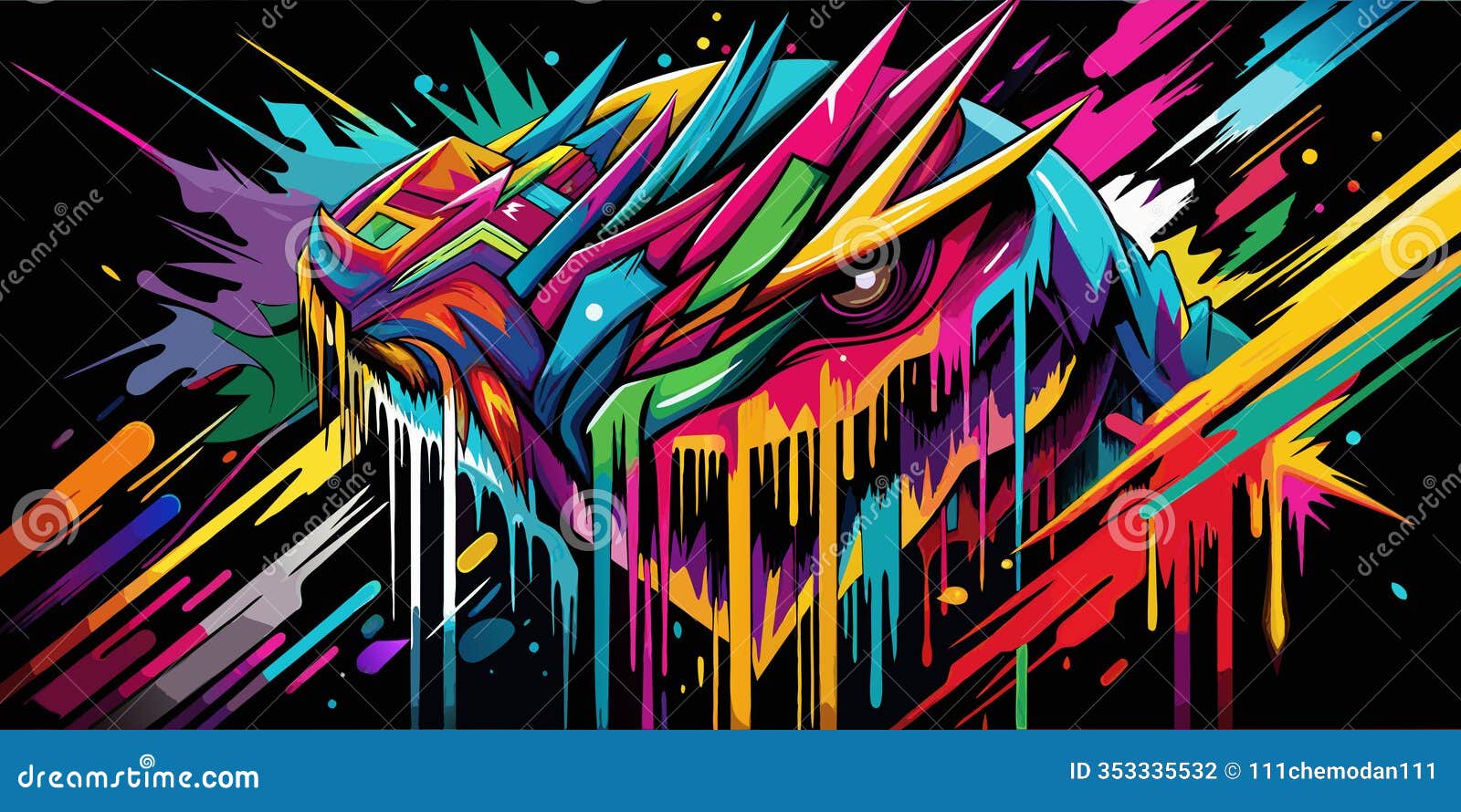 Vibrant Paint Splash: A Surreal Symbolism In Bryce 3d Stock Photography ...