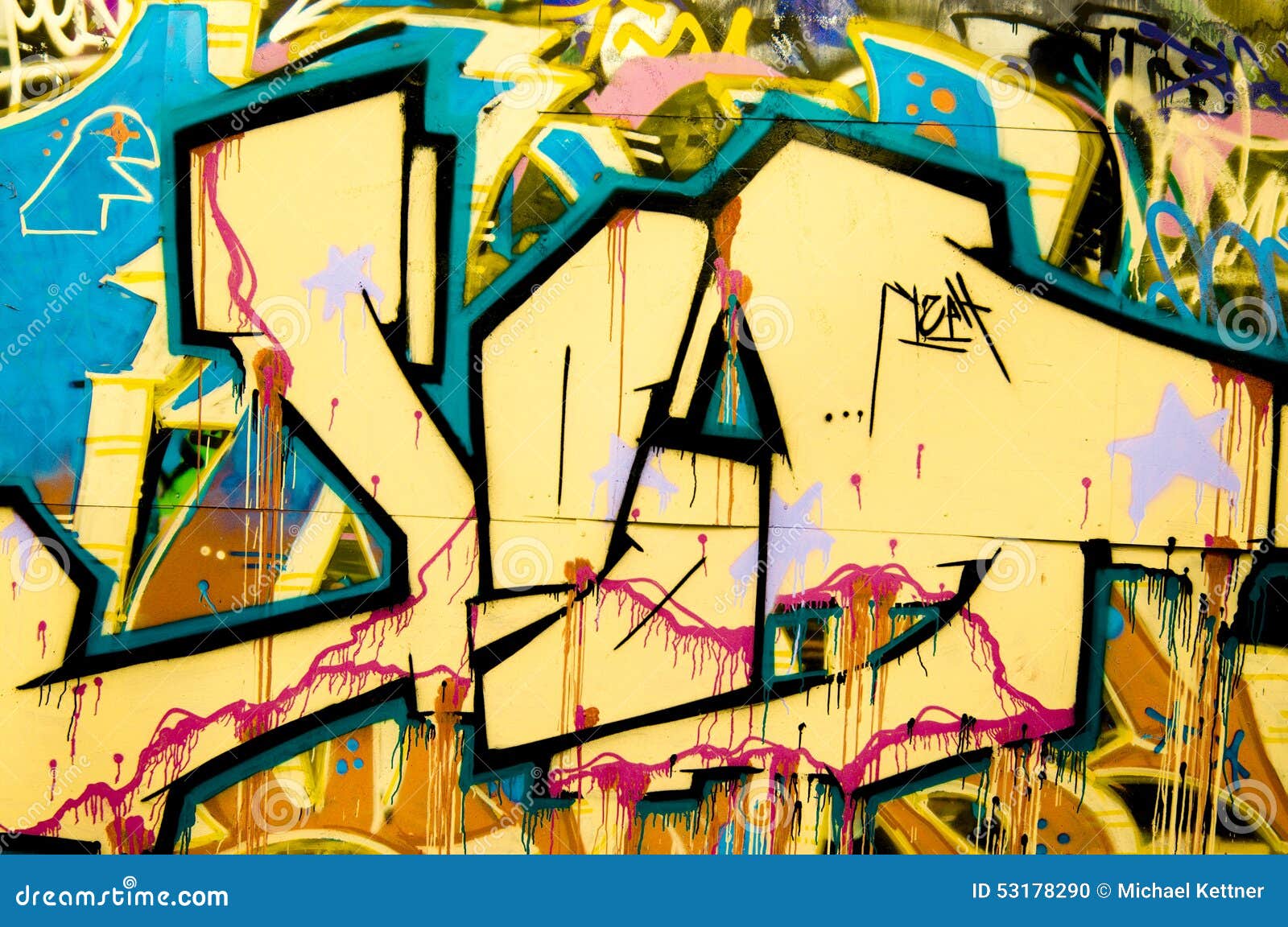 Colorful Graffiti editorial image. Image of coloured - 53178290