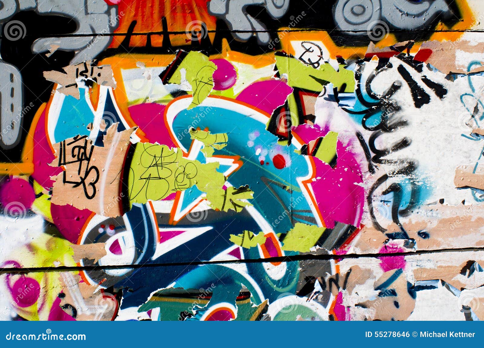 Colorful Graffity editorial photo. Image of piece, covered - 55278646