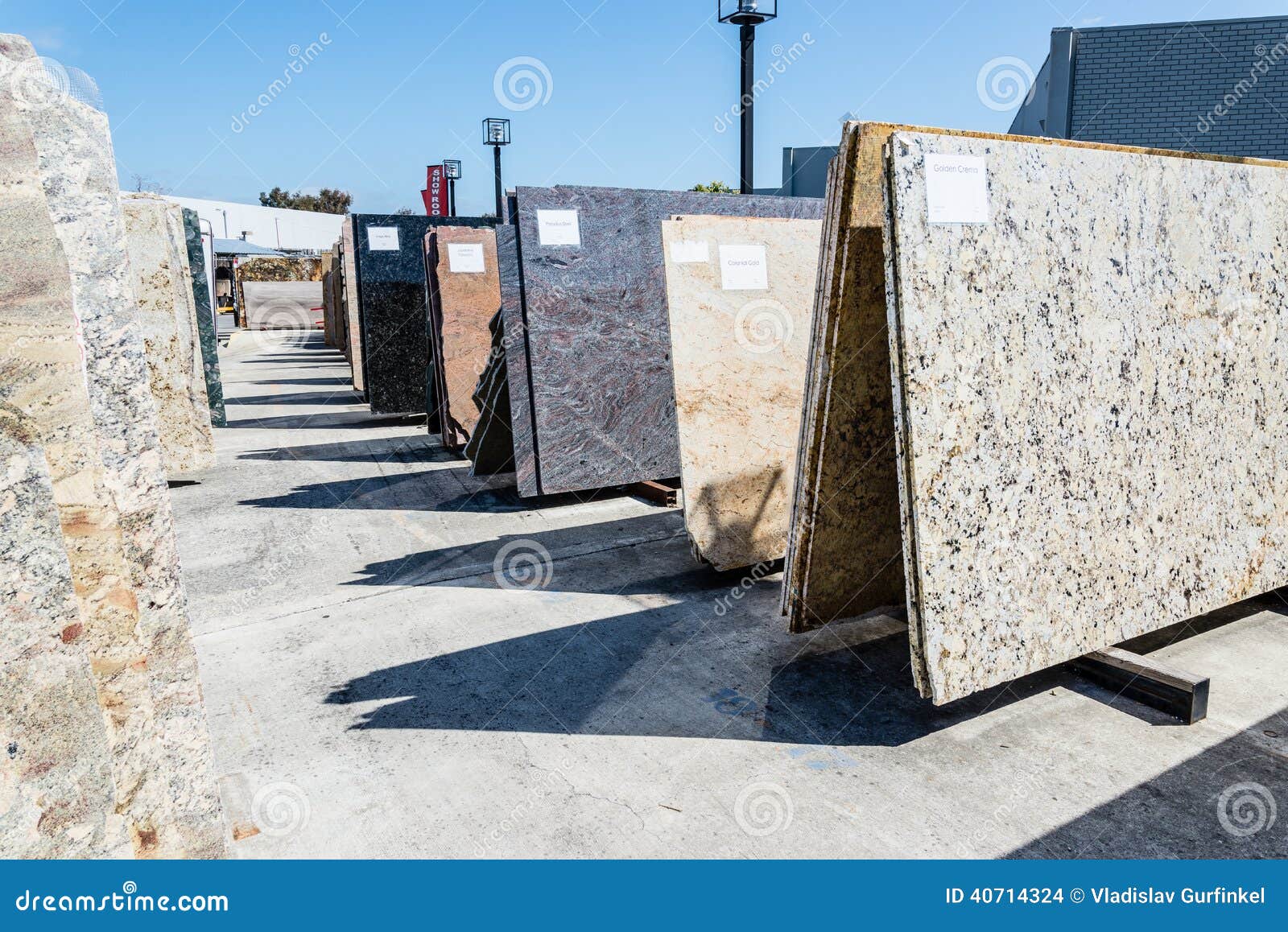 Colorful granite slabs stock photo. Image of natural - 40714324