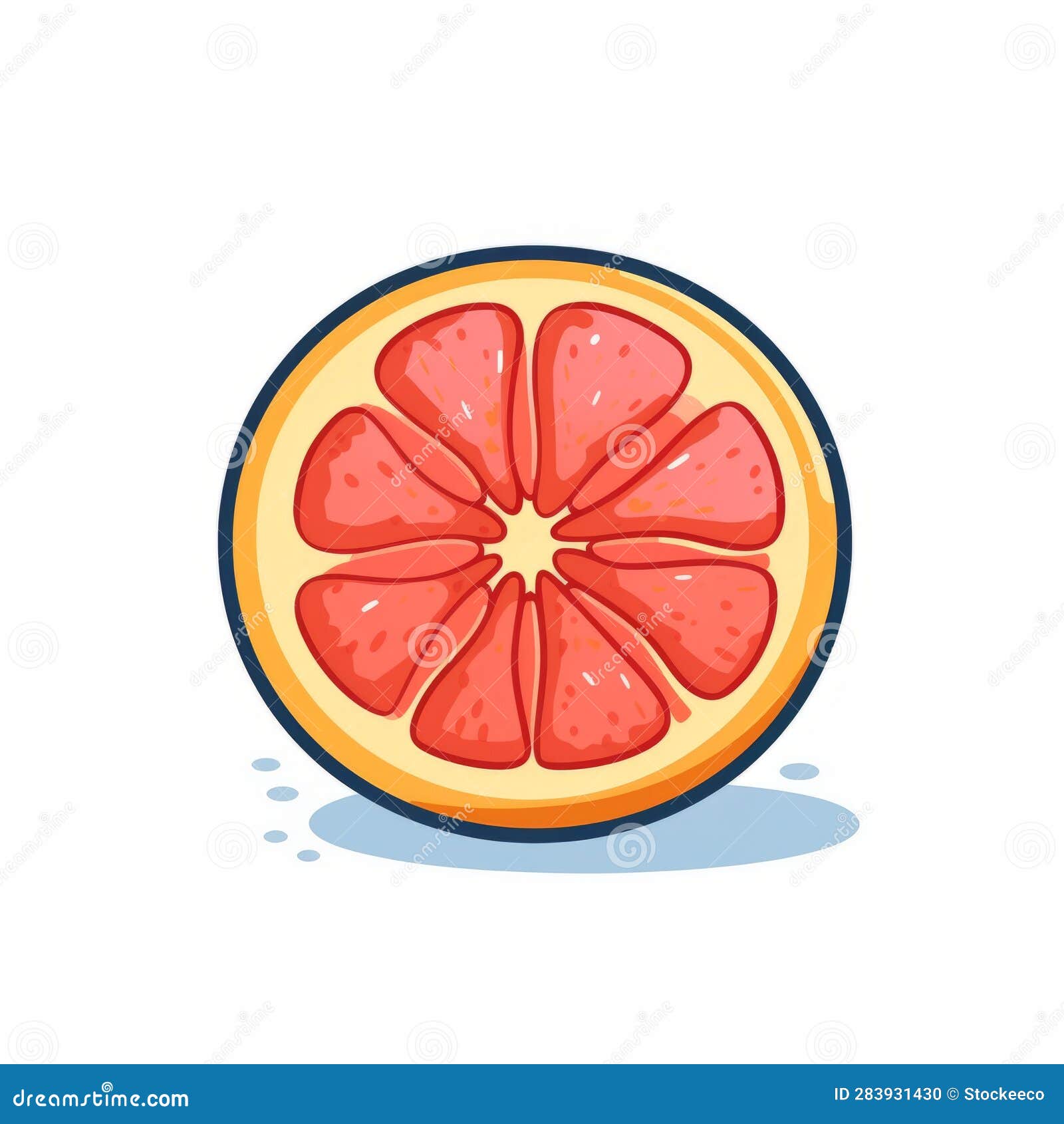 Colorful Grapefruit Icon Vector Illustration for Eye-catching Designs ...