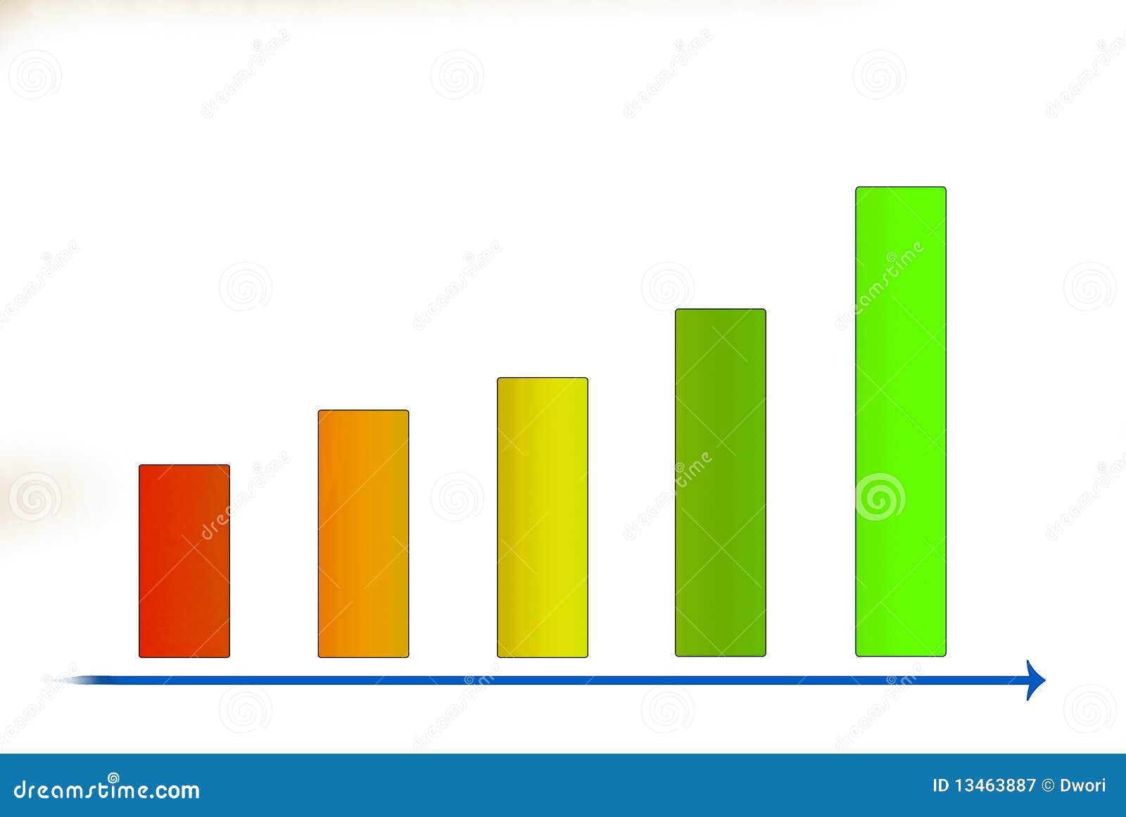 Colorful graph stock illustration. Illustration of graph - 13463887