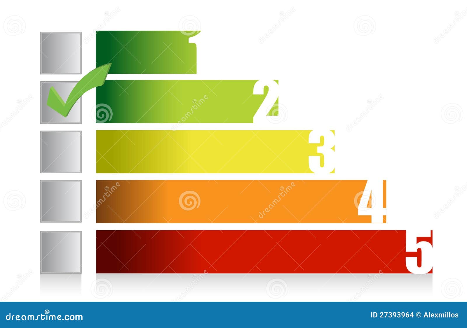 Colorful Graph Illustration and Checkmark Stock Illustration ...