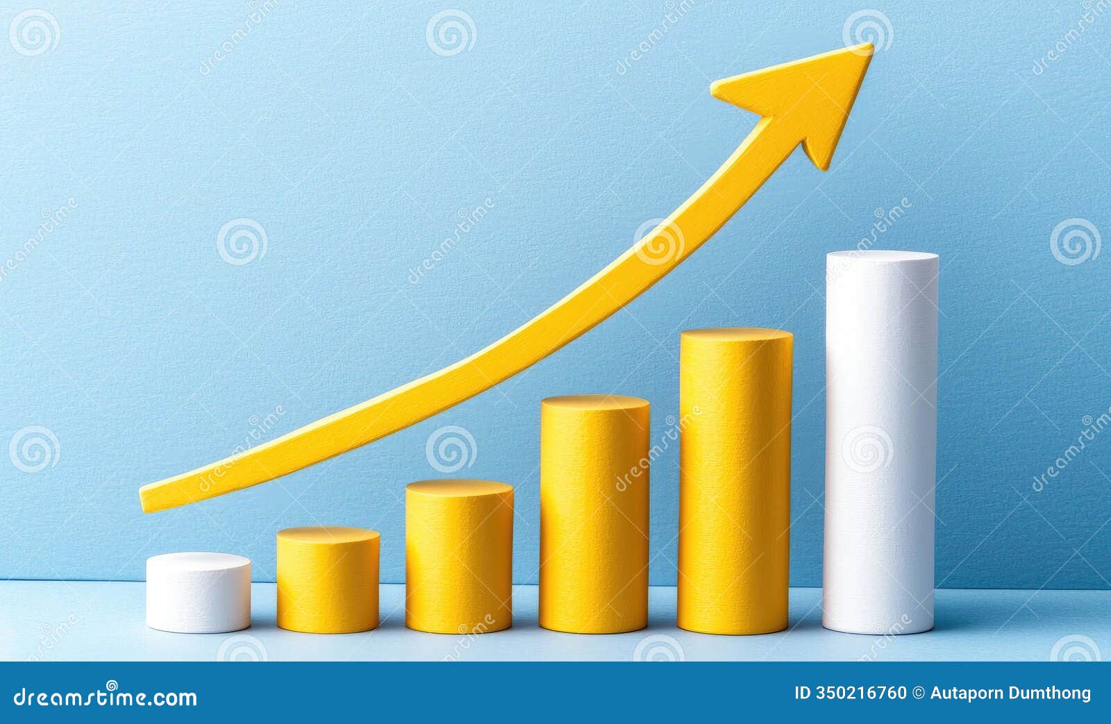 A Colorful Graph Representing Growth, Showcasing Different Heights of ...