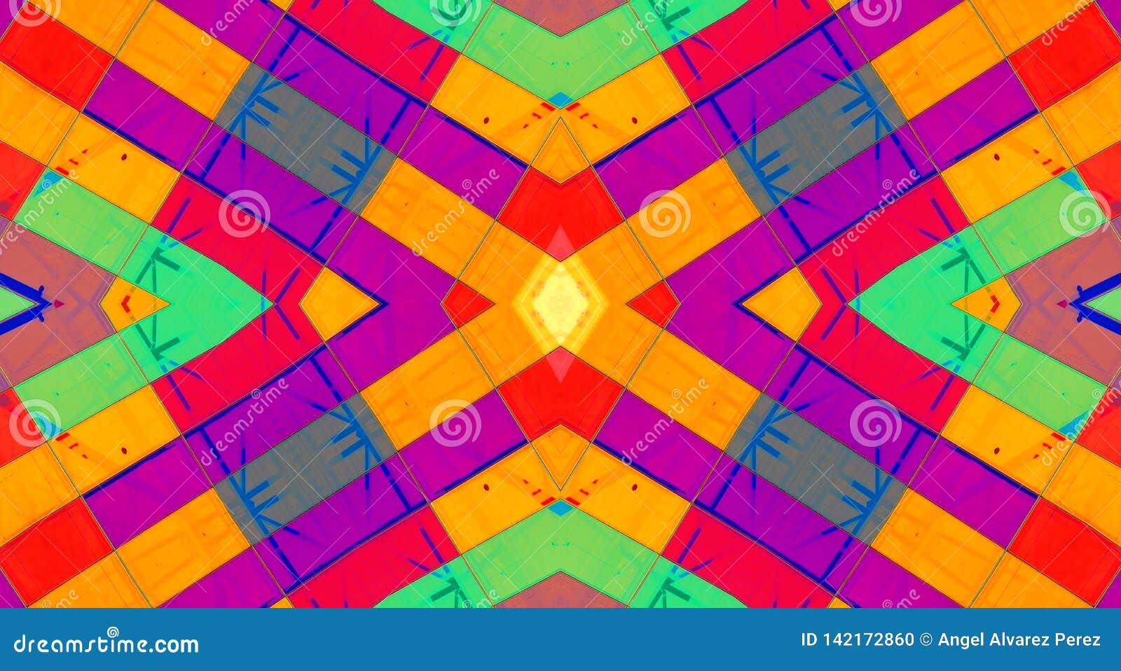 Colorful Graphic Art Design of Rectangular Shape Stock Illustration ...