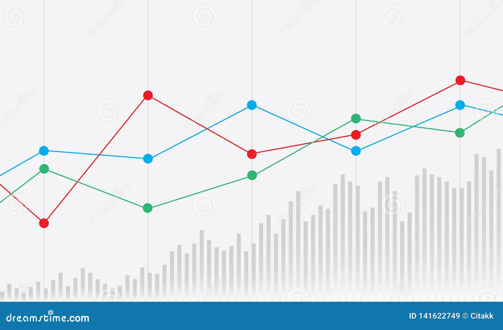 Colorful graphic bar stock vector. Illustration of graph - 141622749