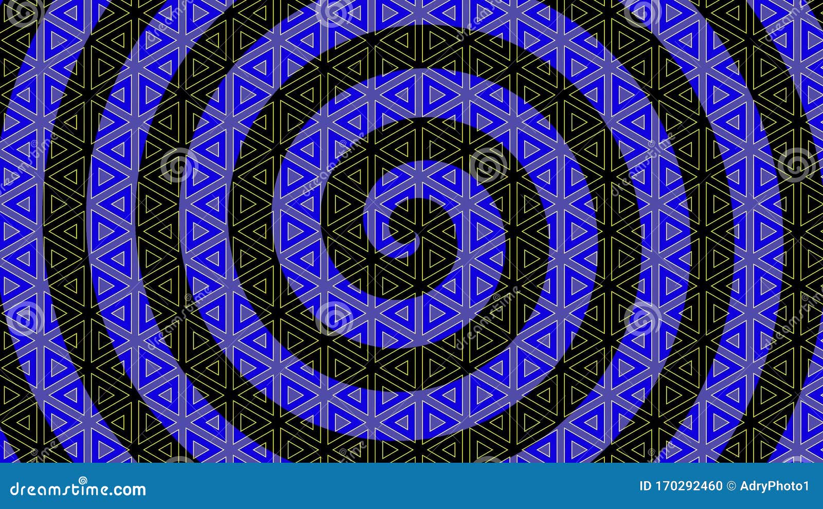 Colorful Graphic Pattern on Background with Stroboscopic and Hypnotic ...