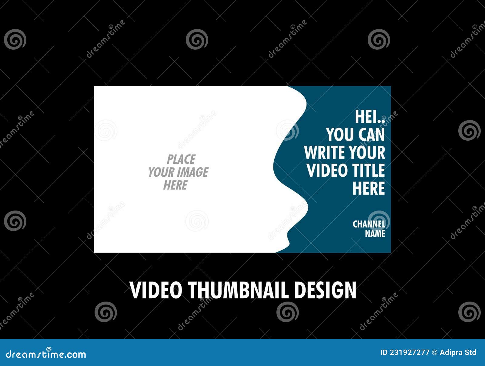 Colorful Graphic of Video Thumbnail Stock Vector - Illustration of ...