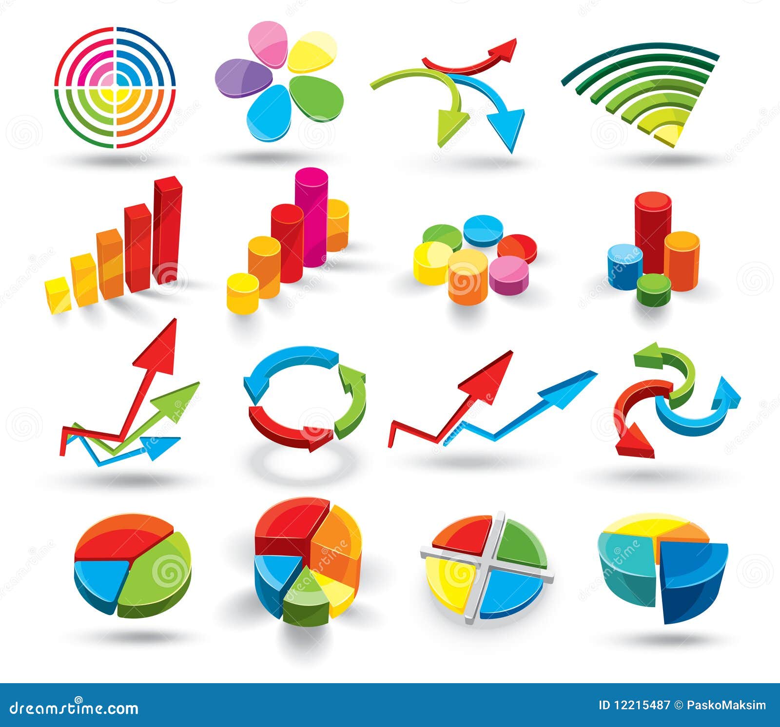 Colorful Graphs stock vector. Illustration of cylinder - 12215487 Colorful Graphs stock vector. Illustration of cylinder - 12215487