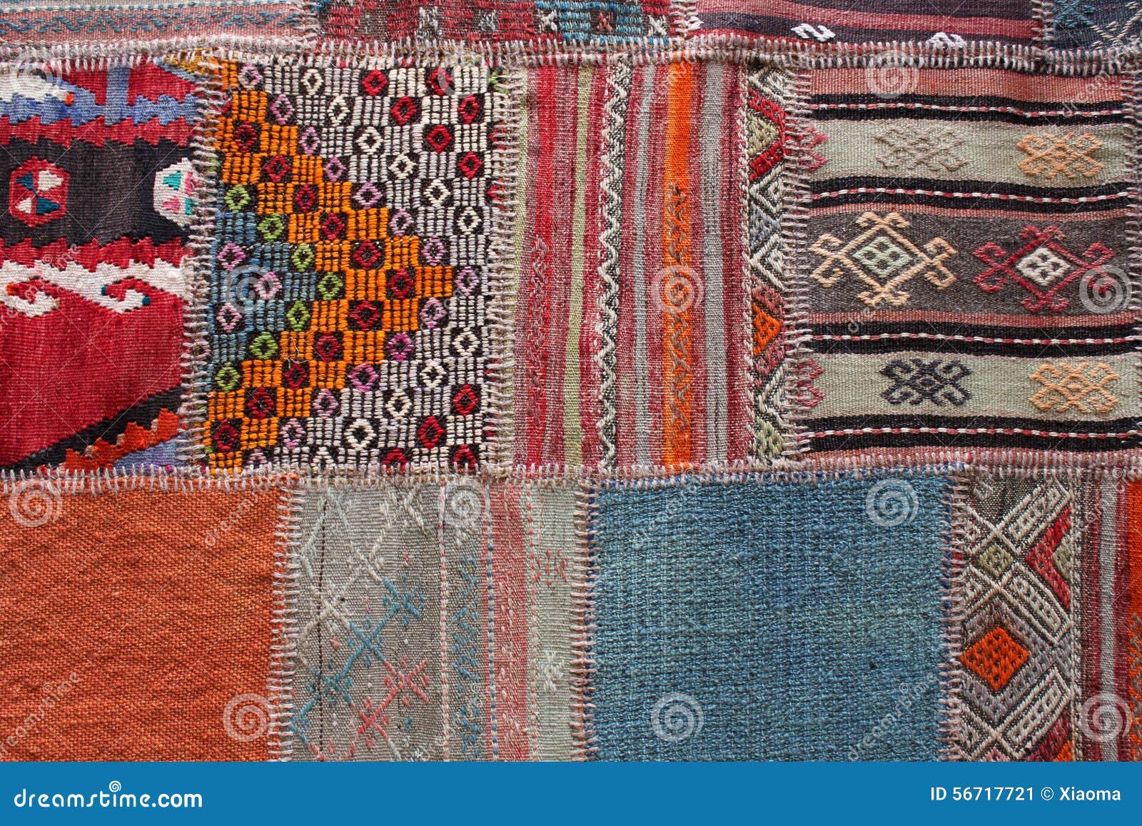 Colorful Greek Carpet Handcrafted Stock Image - Image of patchwork ...