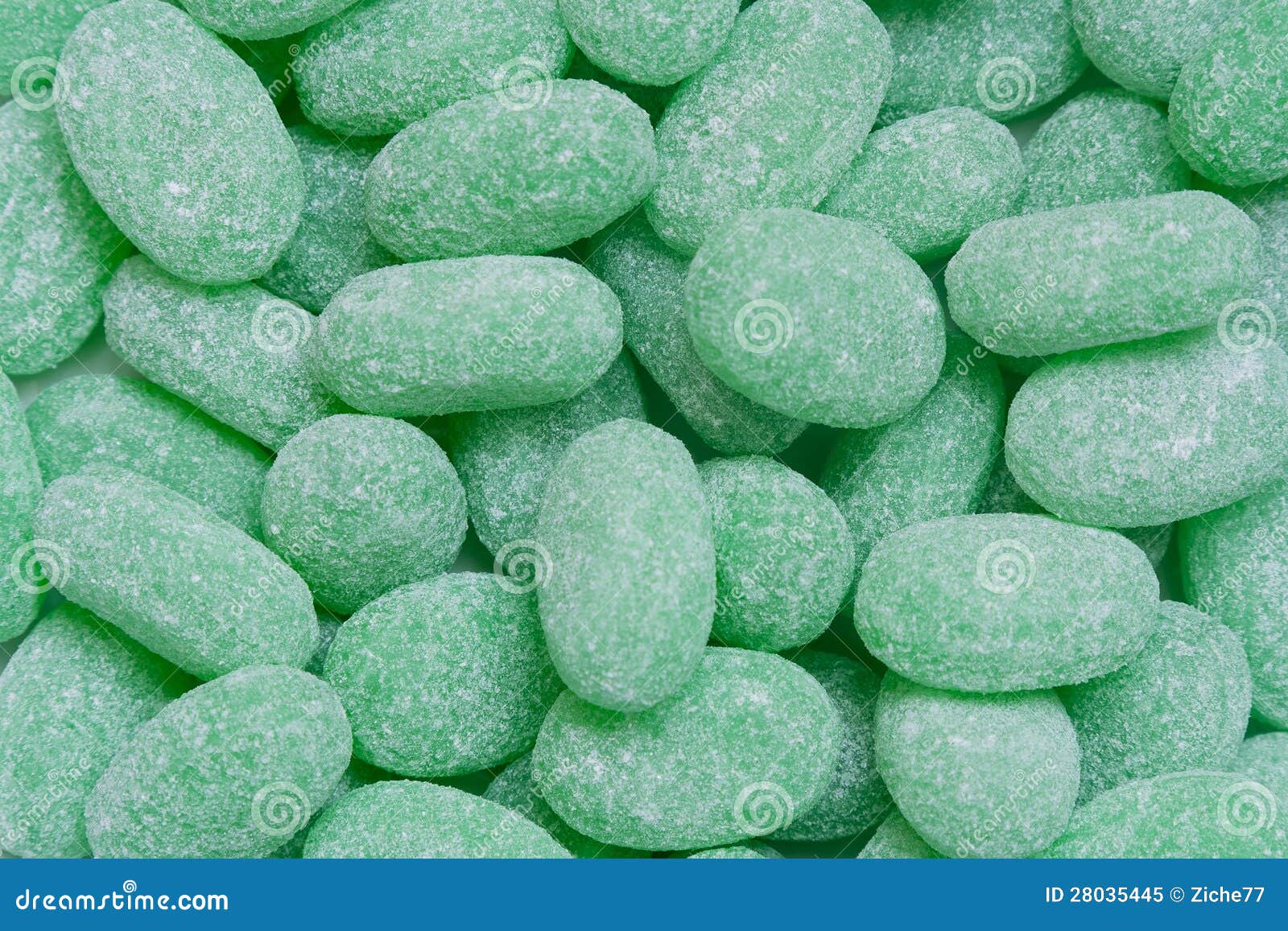 Colorful Green Candies Covered with Sugar Stock Image - Image of ...