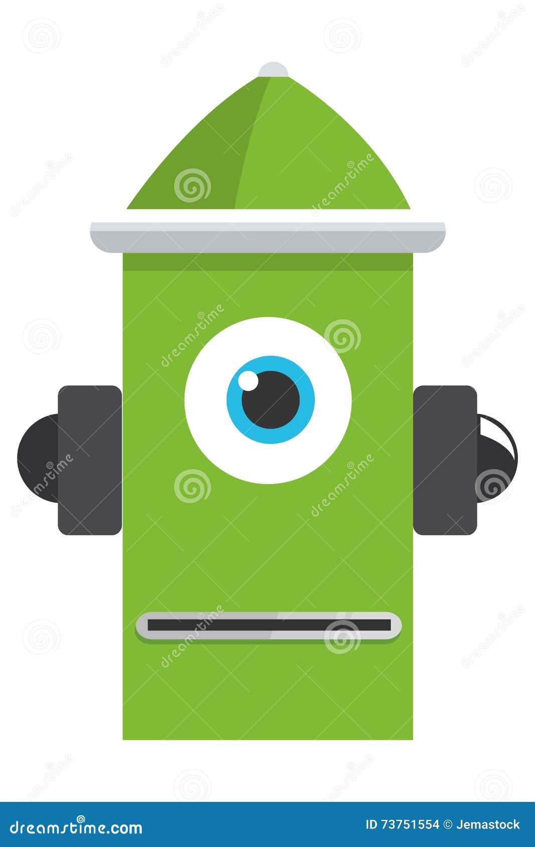 Colorful green robot icon stock illustration. Illustration of retro ...