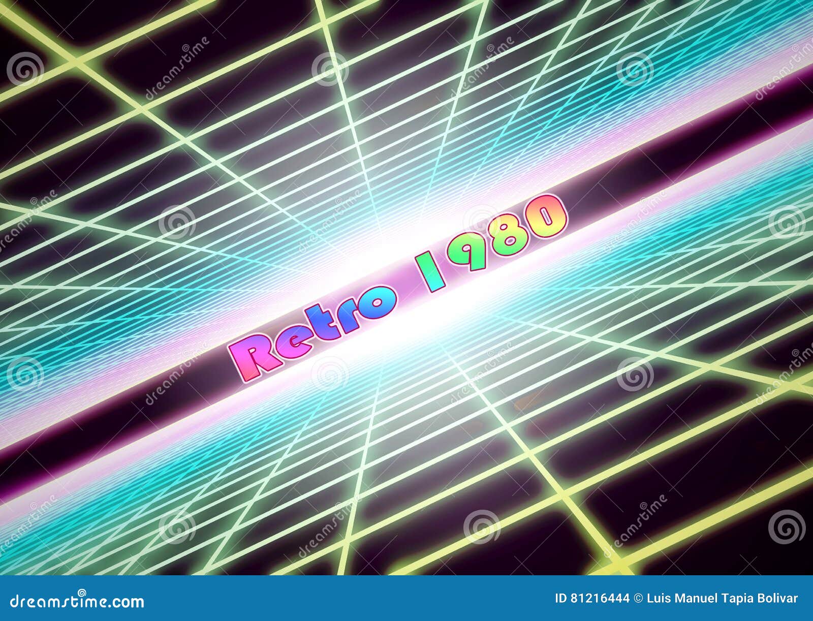 Retro 1980 Alphabet Font. Glowing Letters And Numbers. Vector ...