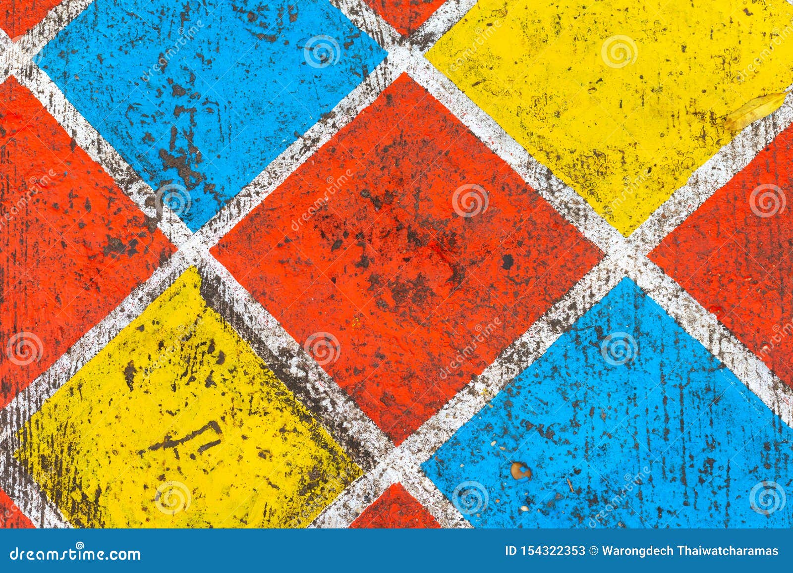 Colorful Grid Pattern Wall Background and Texture Stock Image - Image ...