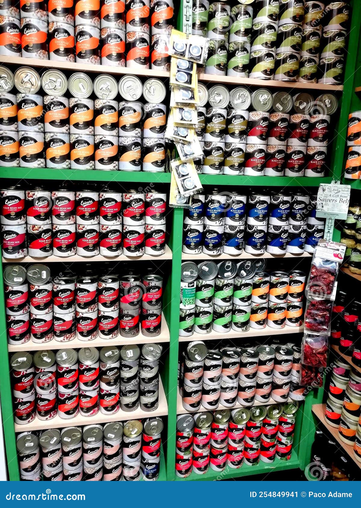 Colorful Grocery Store Products in Shelves Editorial Photo - Image of ...