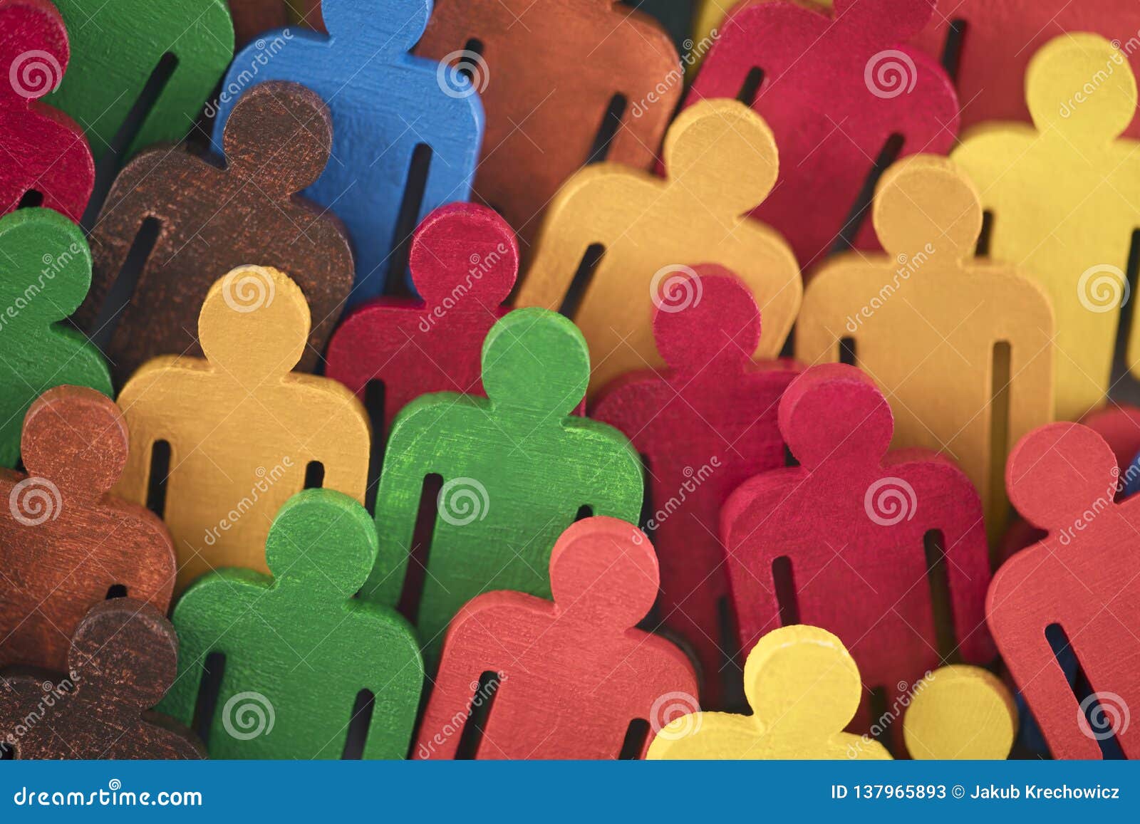 Colorful Group of People Figures Stock Image - Image of multicolor ...