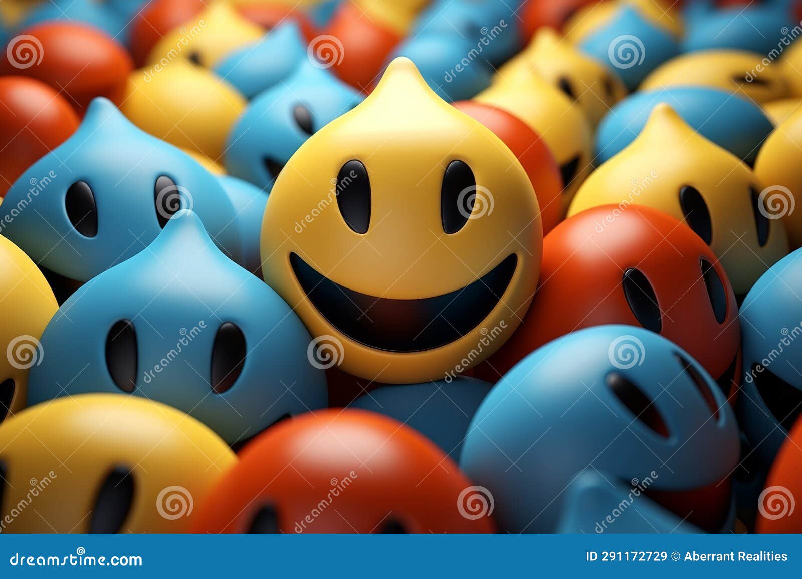 A Colorful Group of Smiley Faces in the Shape of a Smiley Face Stock ...