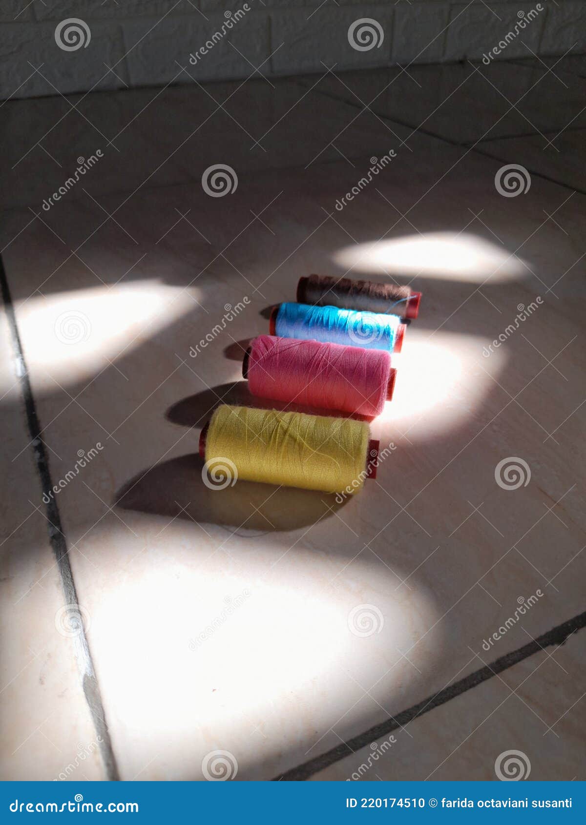 Colorful Group of threads stock photo. Image of design - 220174510