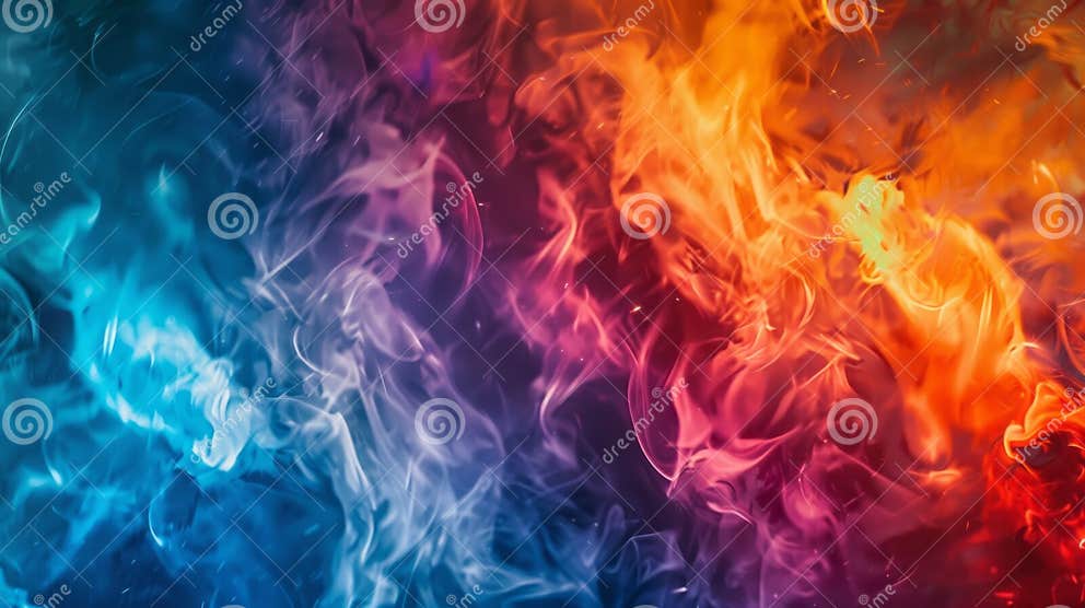 Colorful Grudge Flame Background Stock Illustration - Illustration of ...