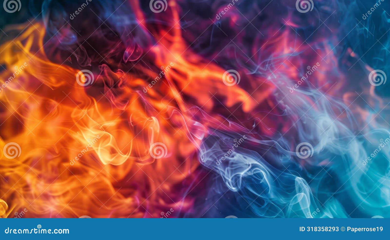 Colorful Grudge Flame Background Stock Illustration - Illustration of ...