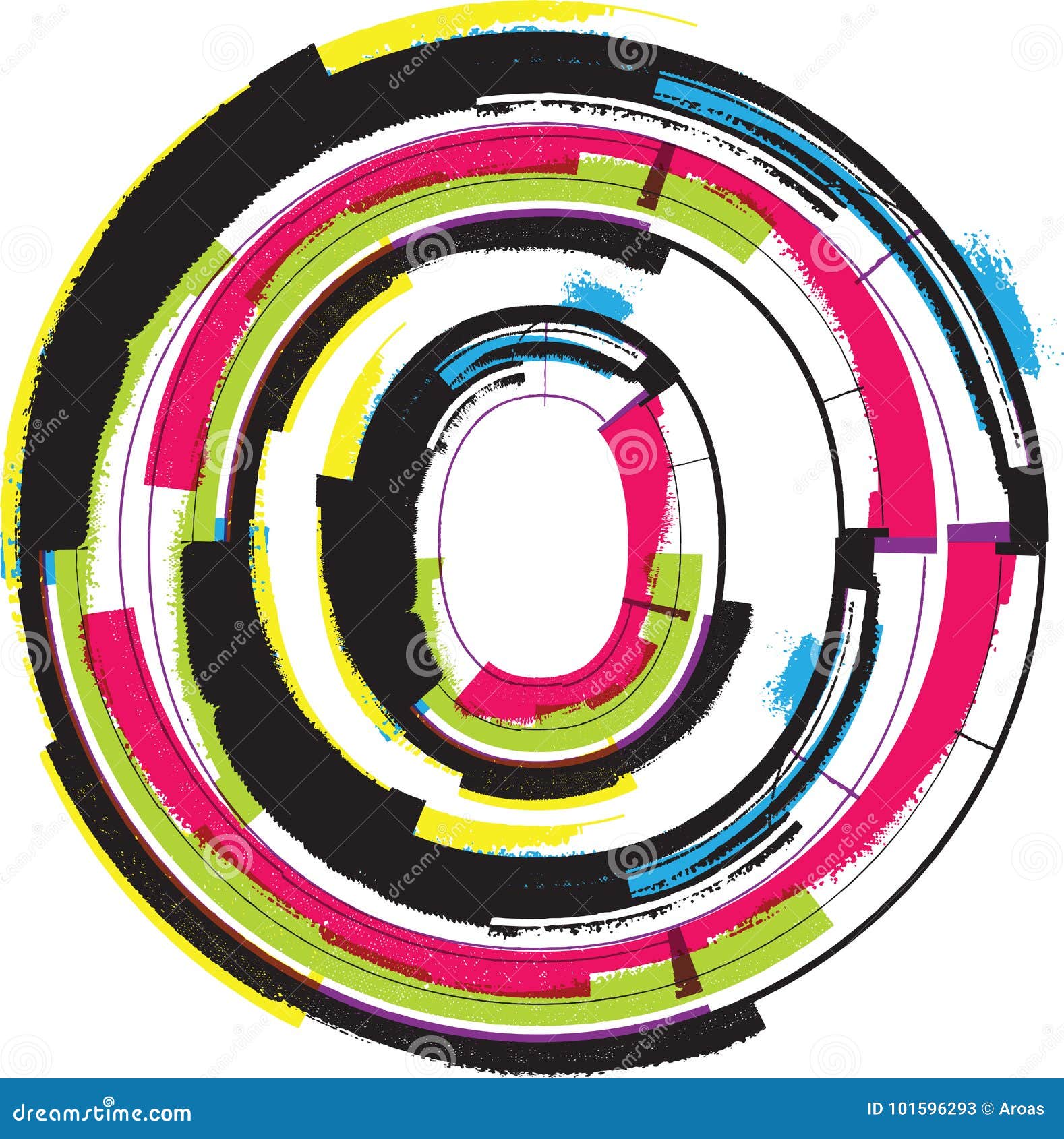 Colorful Grunge Font LETTER O Stock Vector - Illustration of drawing ...