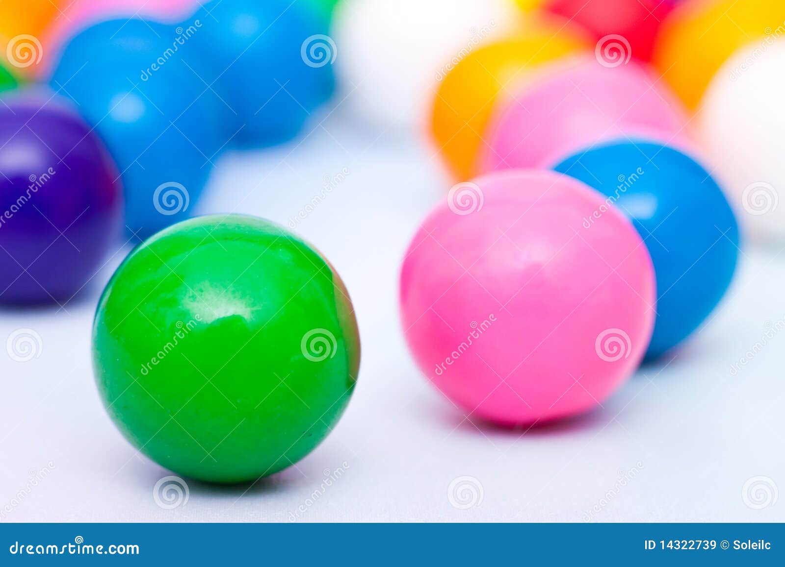 Colorful gum balls stock image. Image of colorful, multicolored - 14322739