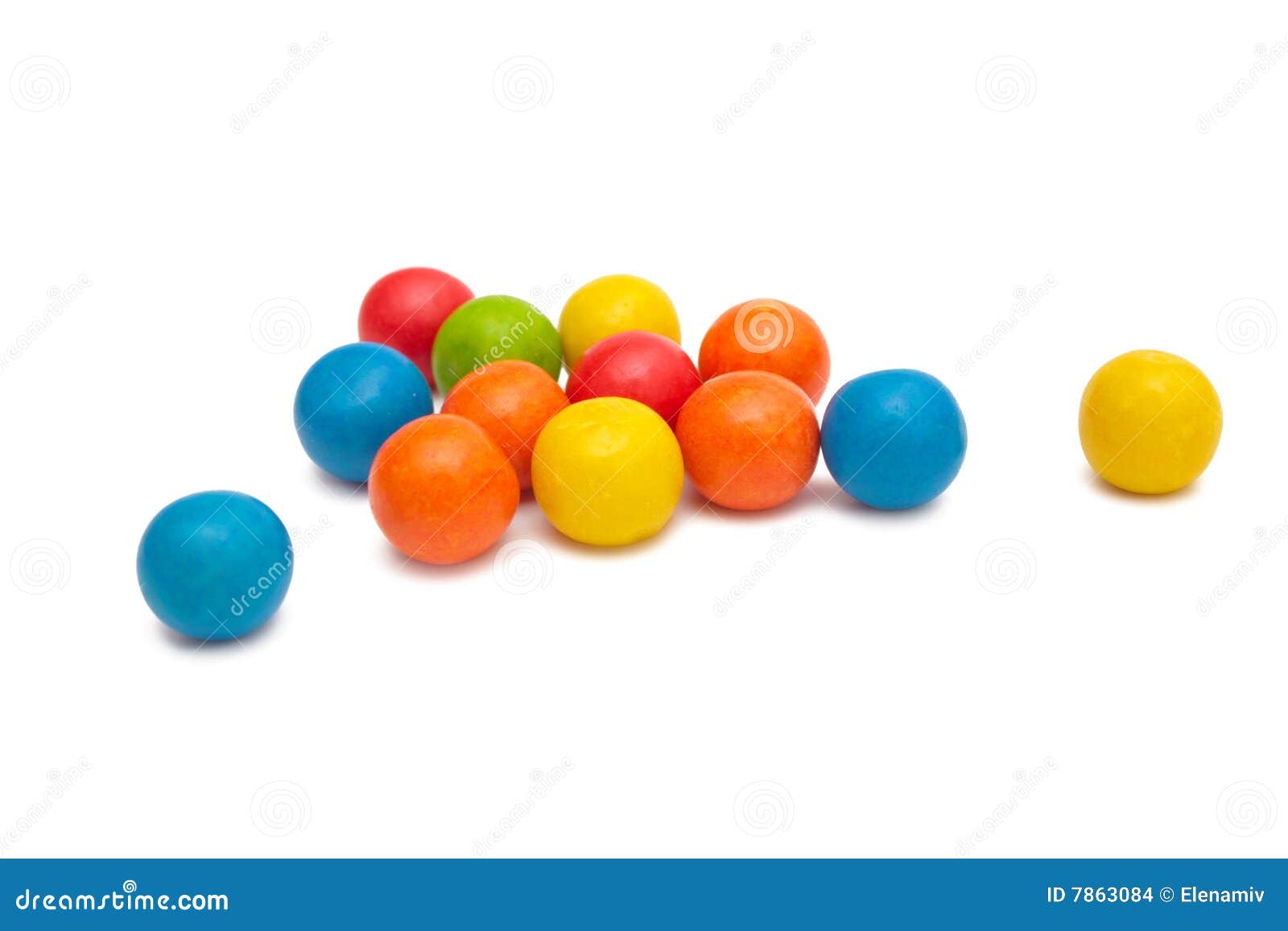 Colorful gumballs. stock photo. Image of colored, candy - 7863084