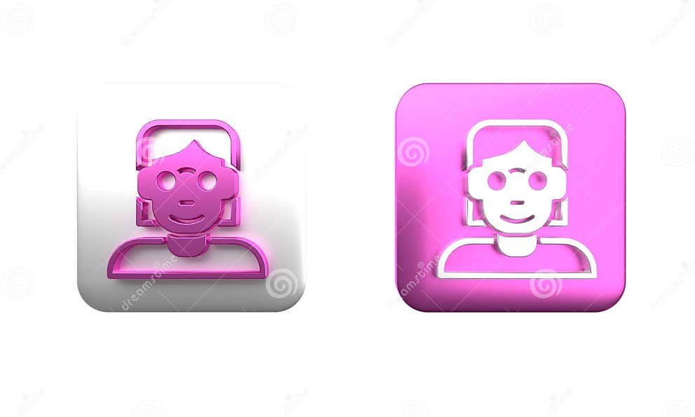Colorful Hacker Or Coder Icon Isolated On White Background Programmer 2108