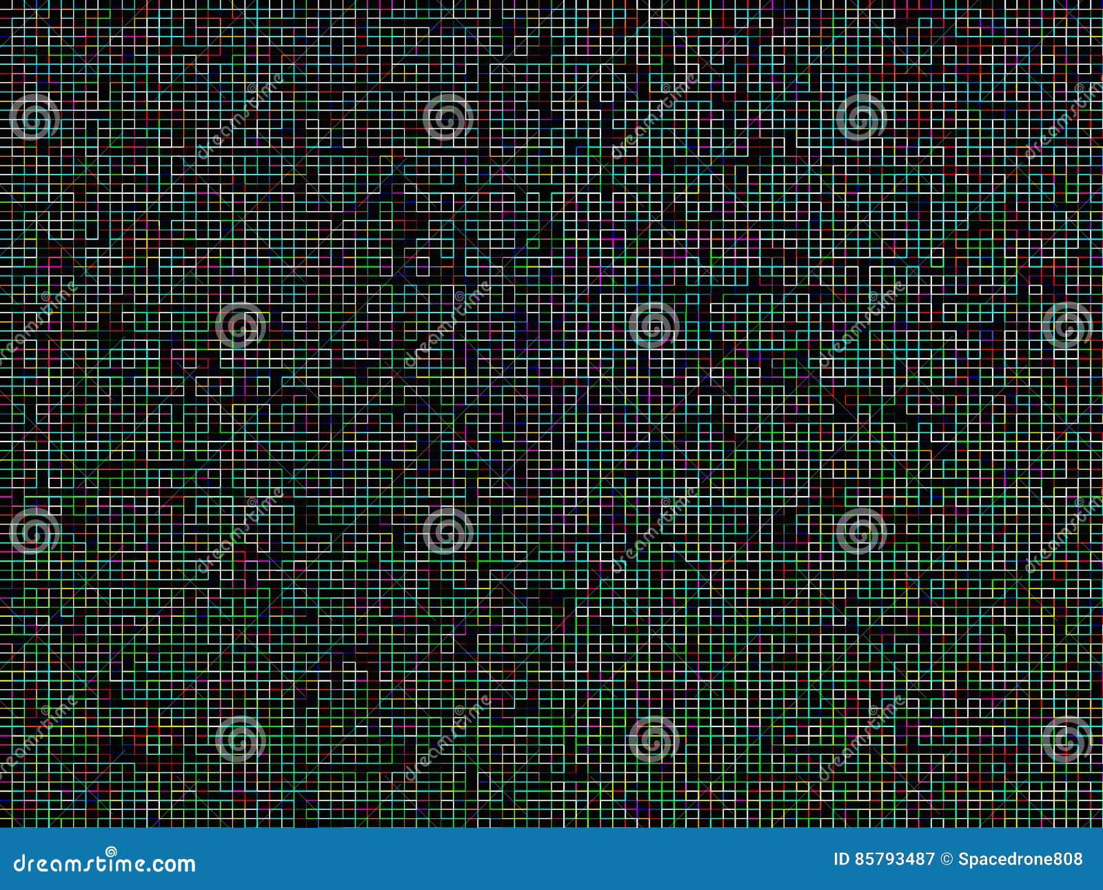 Colorful Hacker Maze Pattern Backdrop Stock Illustration - Illustration ...