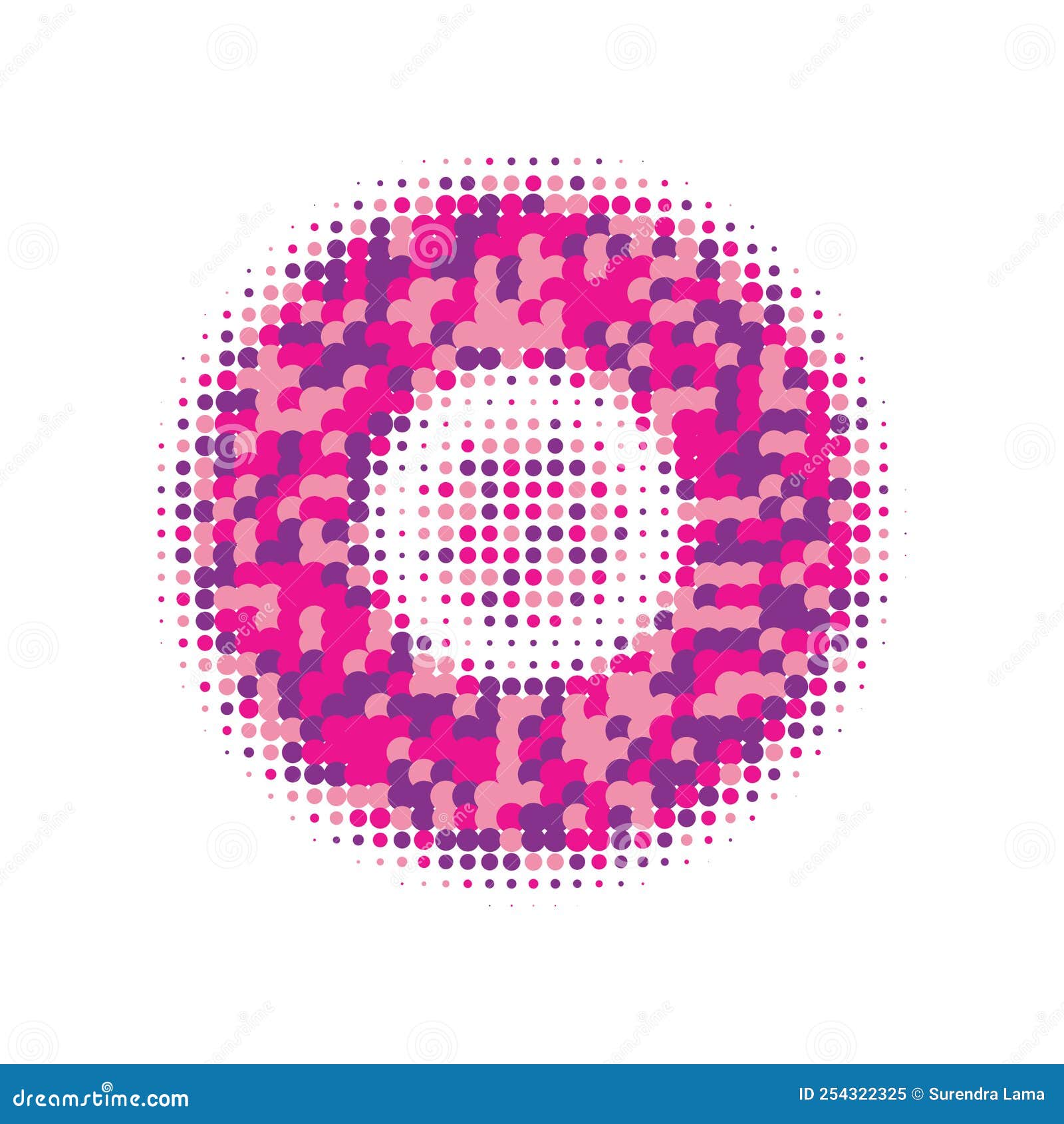 Colorful Halftone Backdrop. Abstract Set. Texture Dots. Dot Set. Circle ...