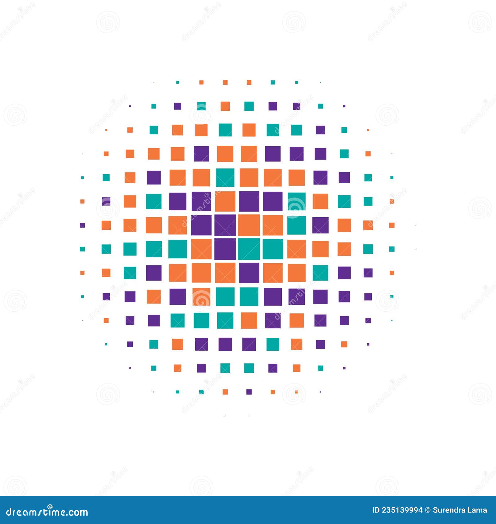 Colorful Halftone Background. Abstract Gradation. Texture Art. Dot Half ...