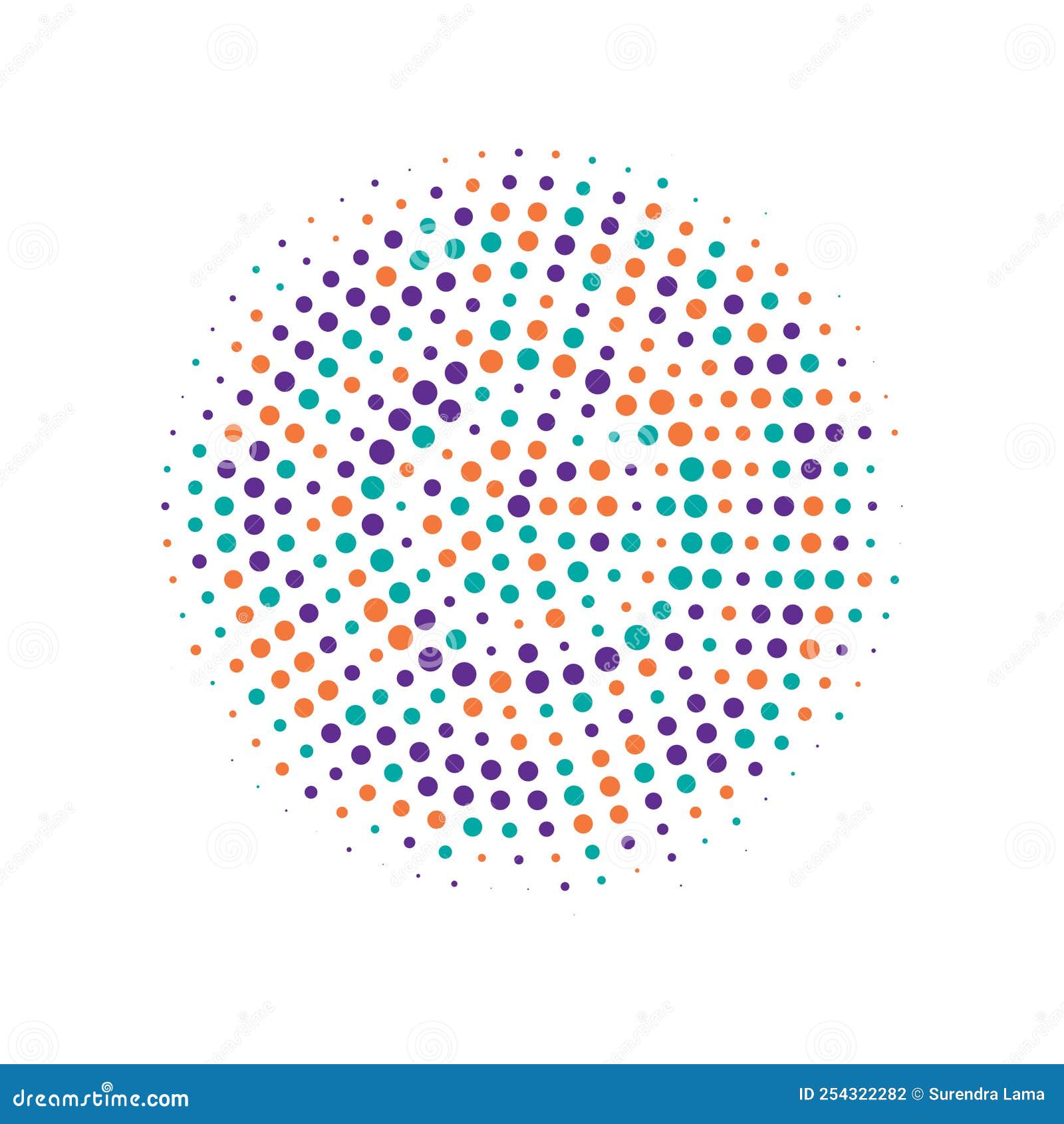 Colorful Halftone Background. Abstract Set. Texture Modern. Dot Half ...