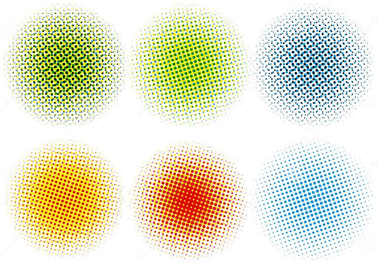 Colorful halftone dots, stock vector. Illustration of mosaic - 17199712