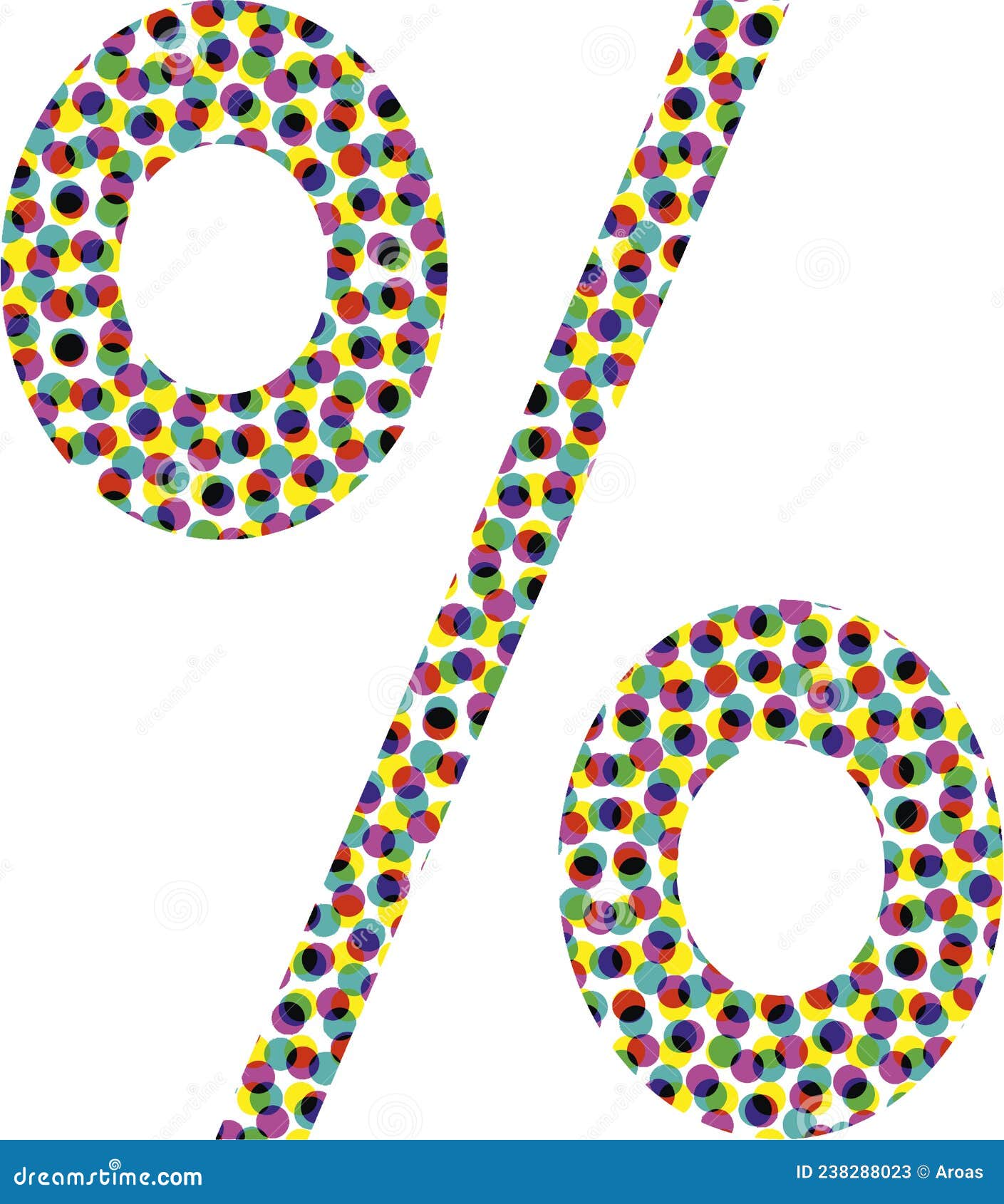 Colorful Halftone Font Design Symbol Stock Vector - Illustration of ...