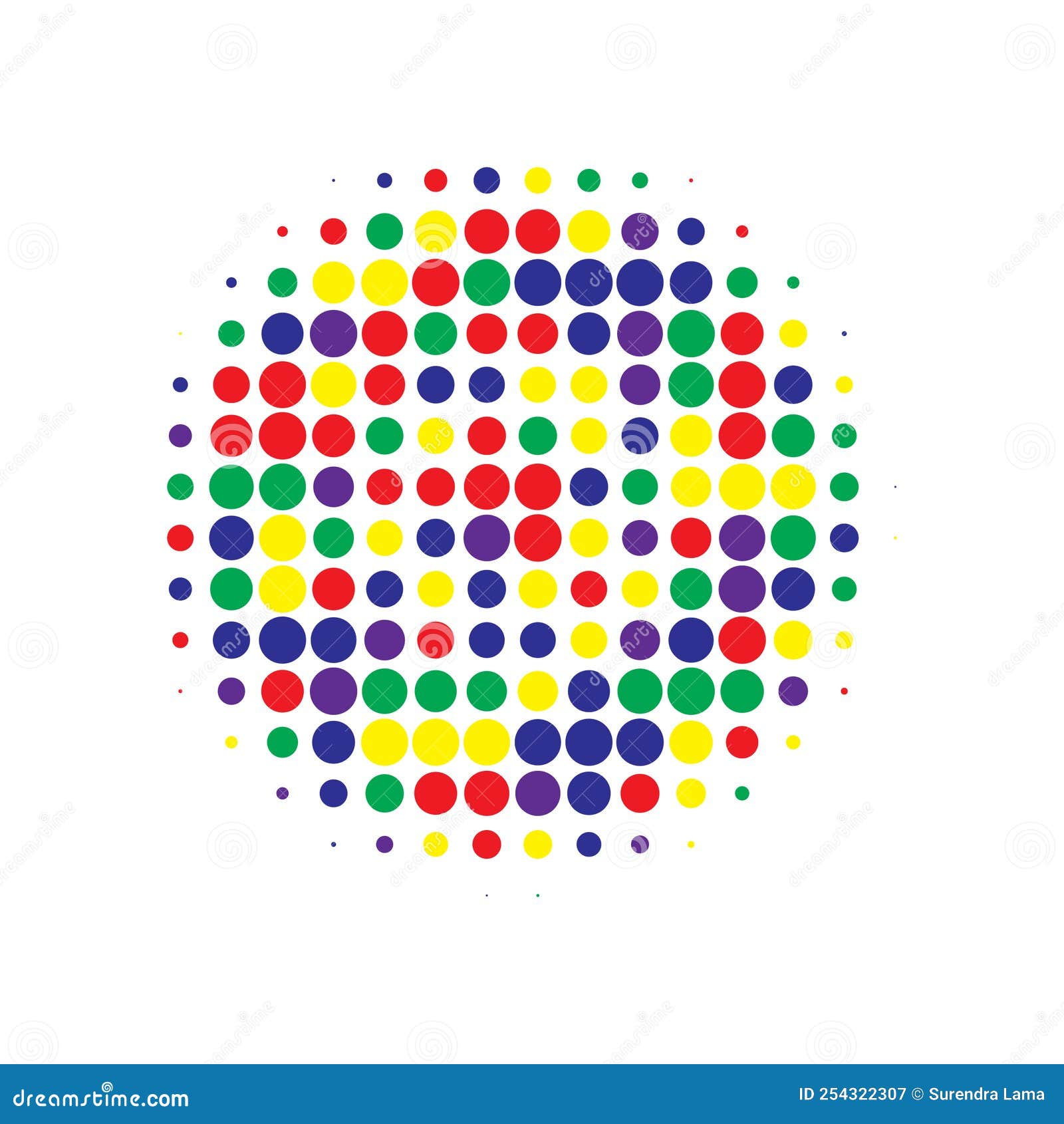 Colorful Halftone Gradation. Abstract Modern. Texture Modern. Dot Set ...
