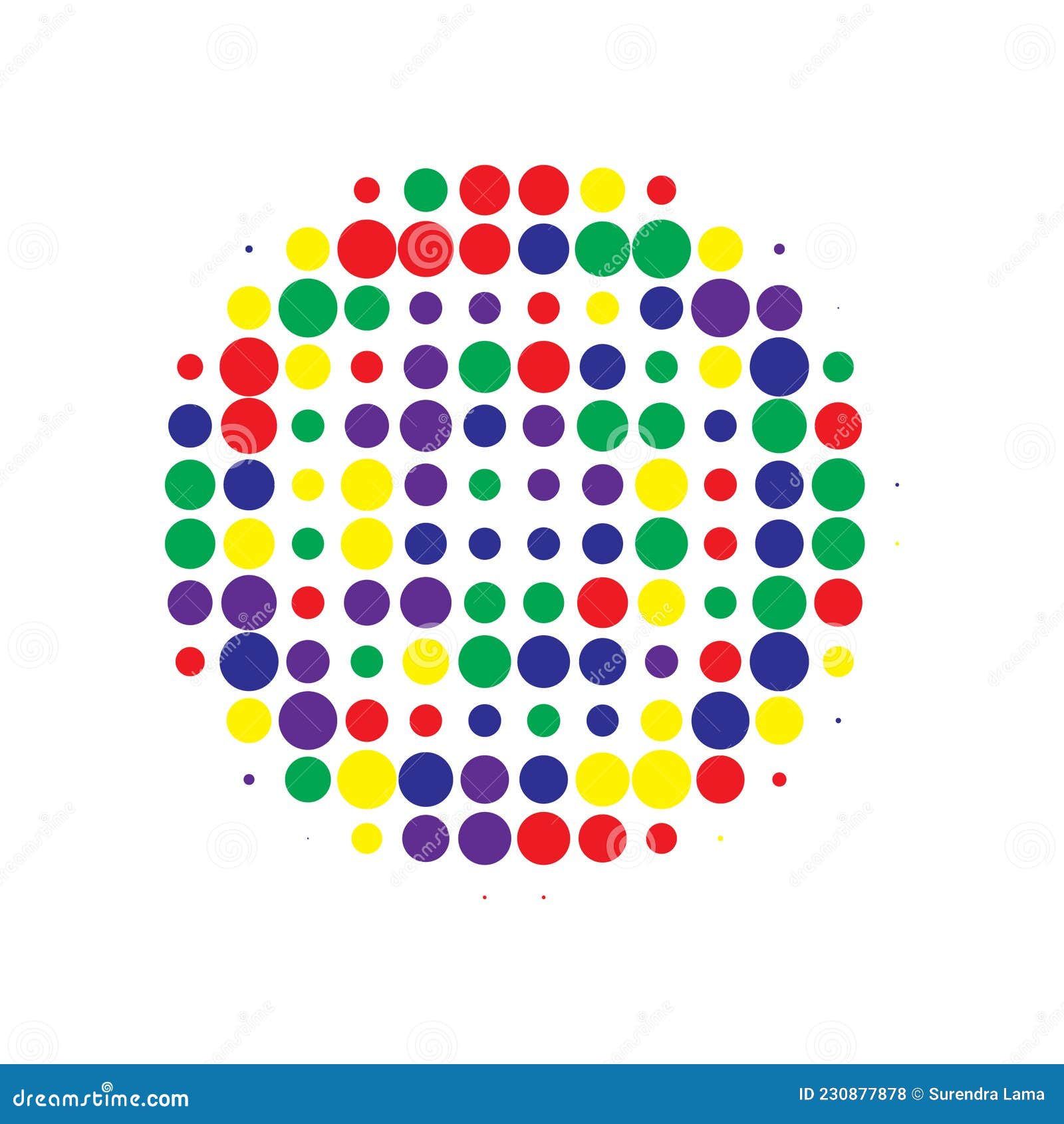 Colorful Halftone Gradation. Vector Retro. Abstract Grunge. Texture ...