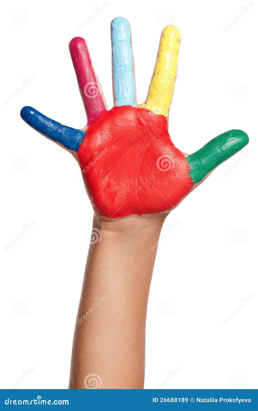 Colorful hand stock image. Image of mess, palm, artist - 26688189