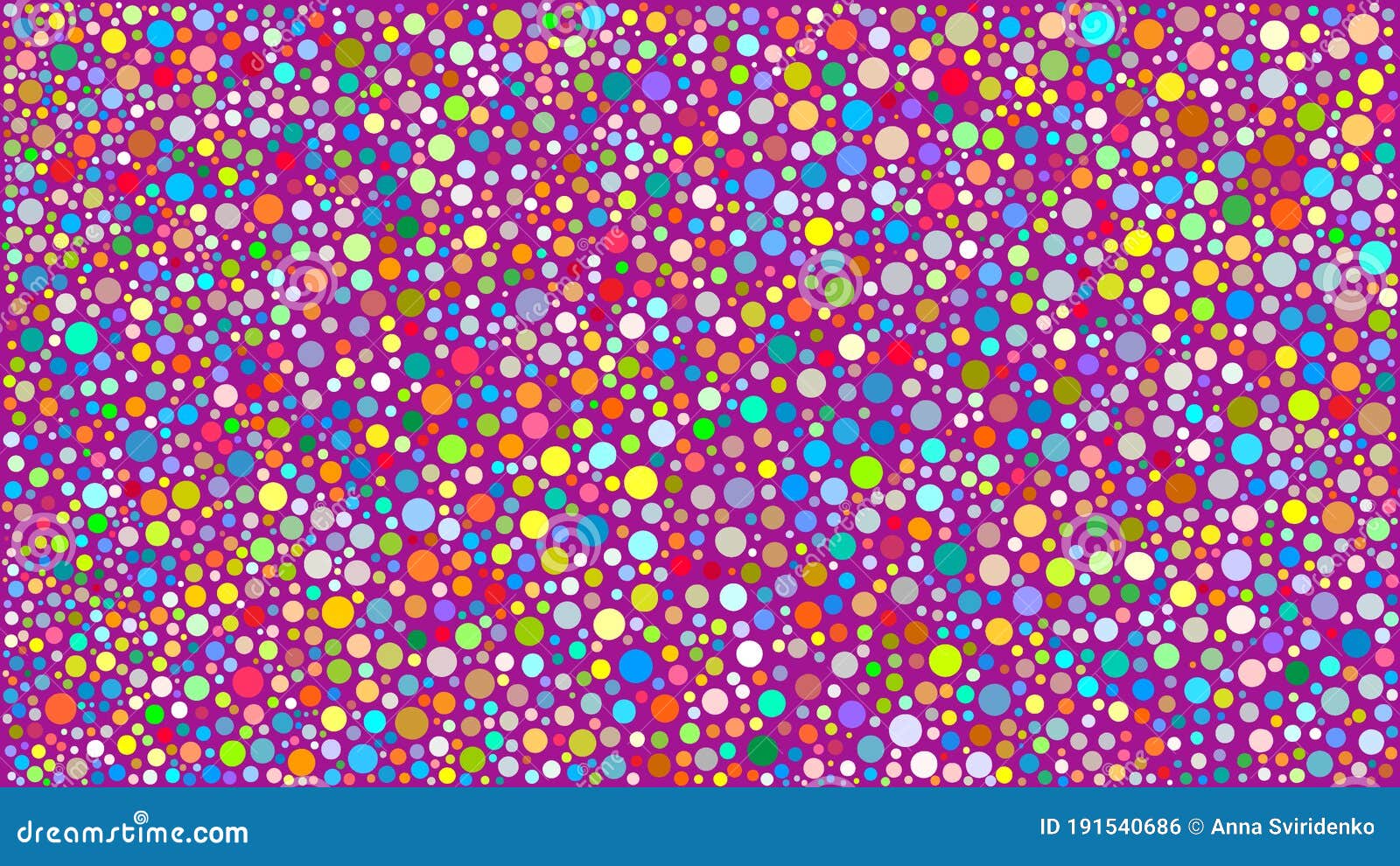 Colorful Hand Drawn Dots Abstract Background Stock Illustration ...
