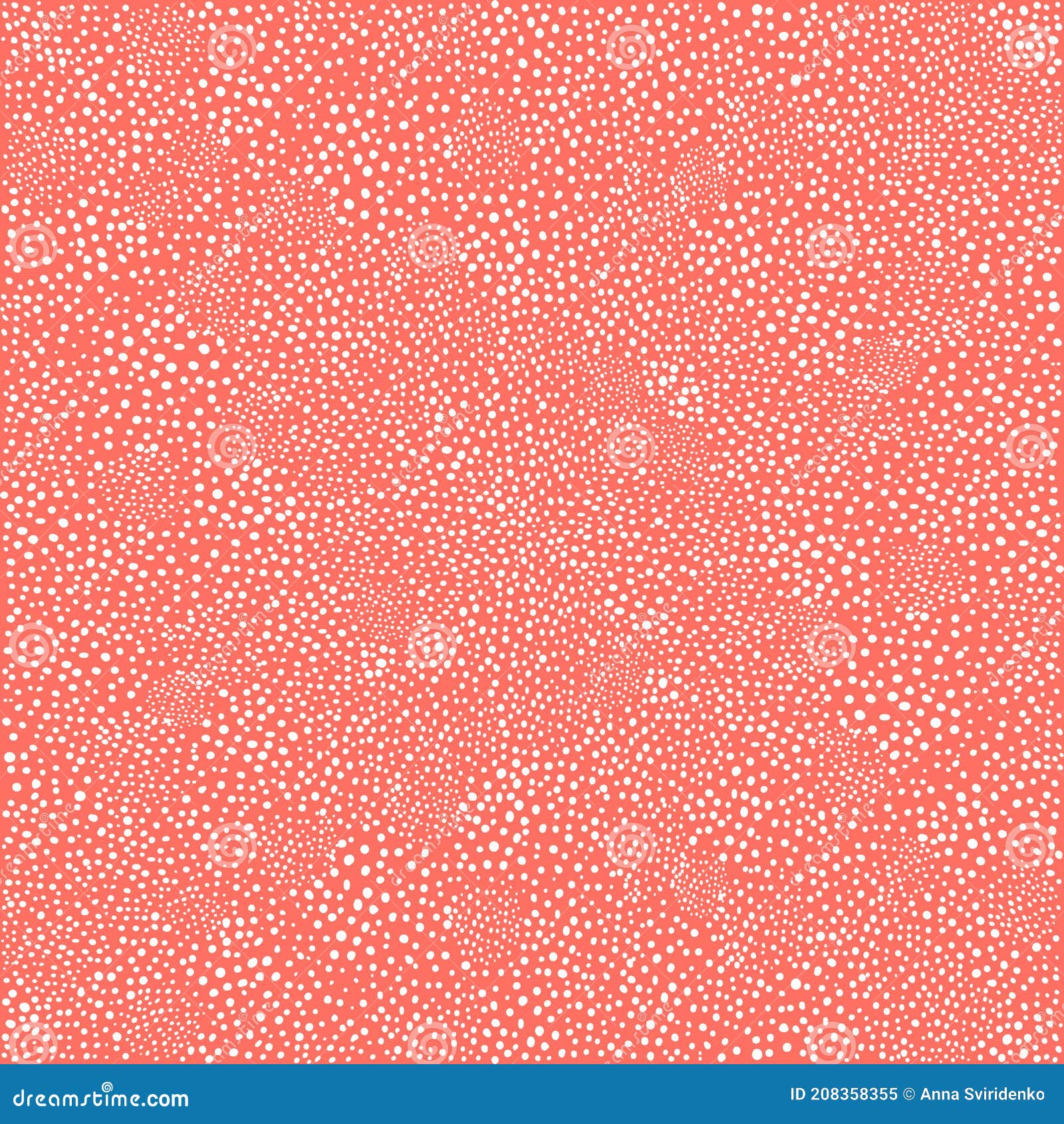 Colorful Hand Drawn Dots Abstract Background Stock Illustration ...