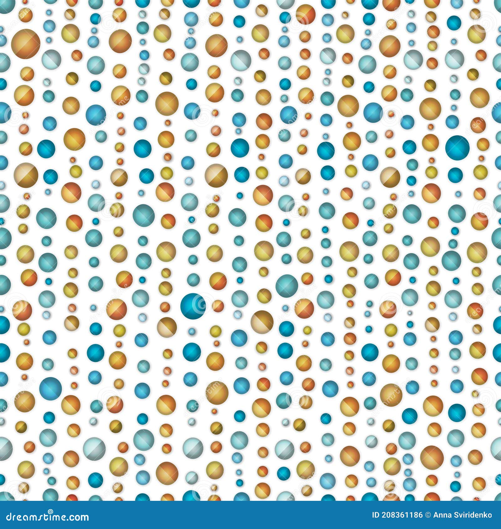 Colorful Hand Drawn Dots Abstract Background Stock Illustration ...