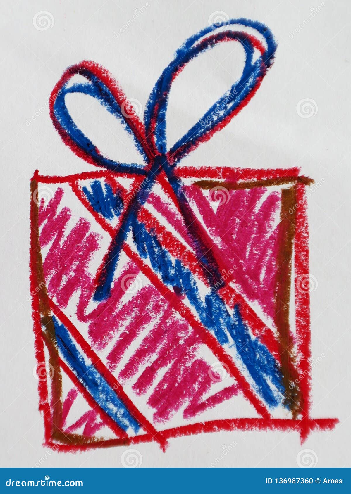 Colorful Hand Drawn Gift Boxes Stock Photo - Image of drawing ...