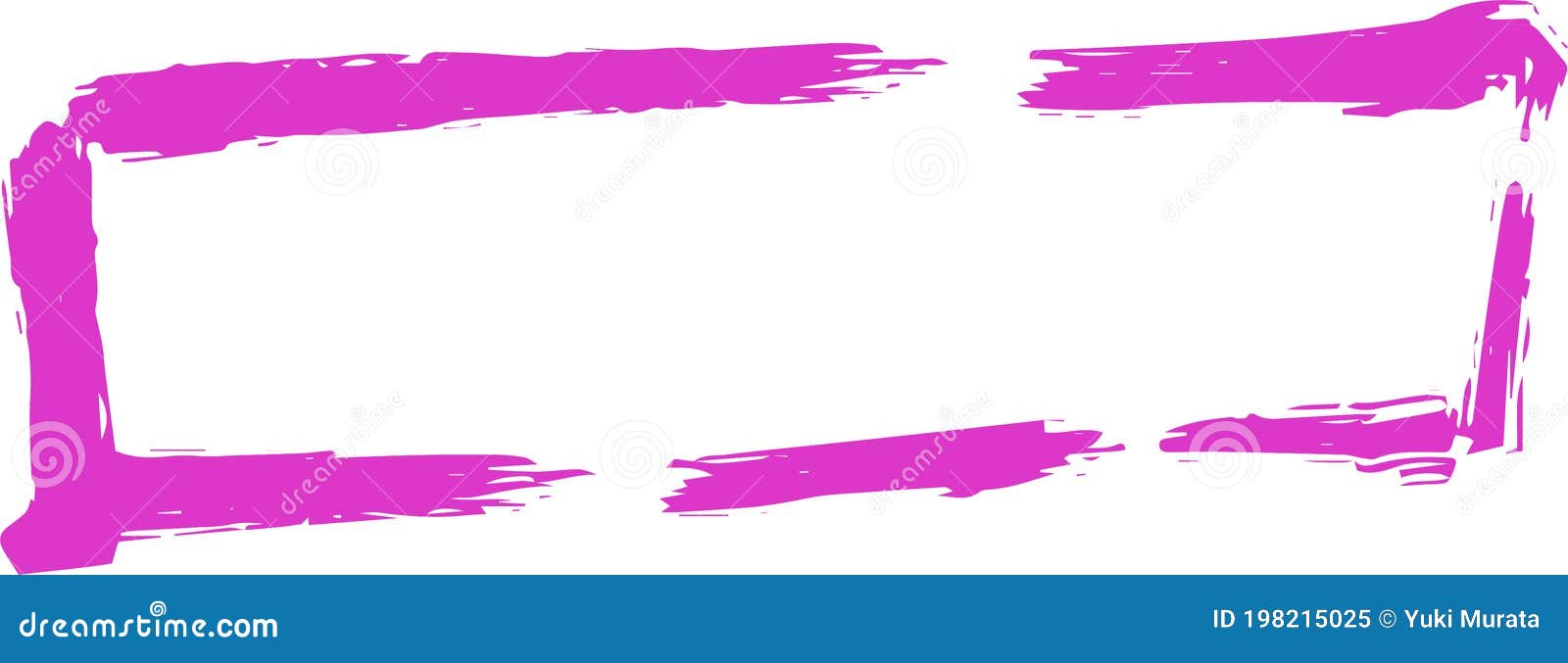 Colorful Hand-drawn Rectangular Frame Stock Vector - Illustration of ...