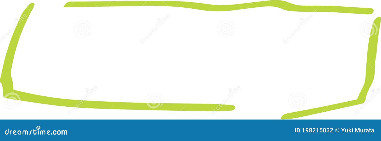 Colorful Hand-drawn Rectangular Frame Stock Vector - Illustration of ...